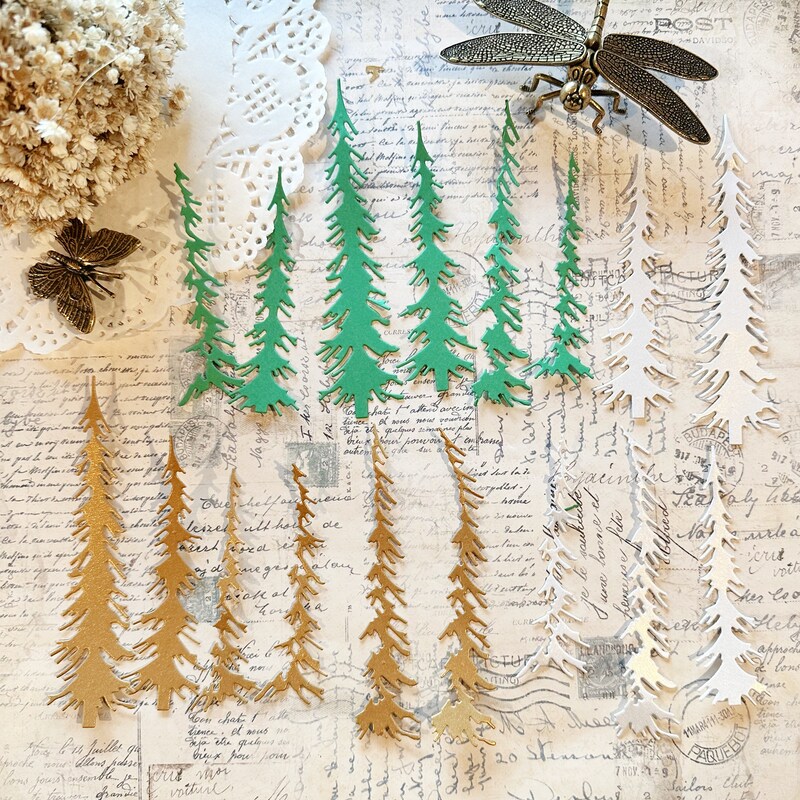 Tree Die Cuts - Etsy