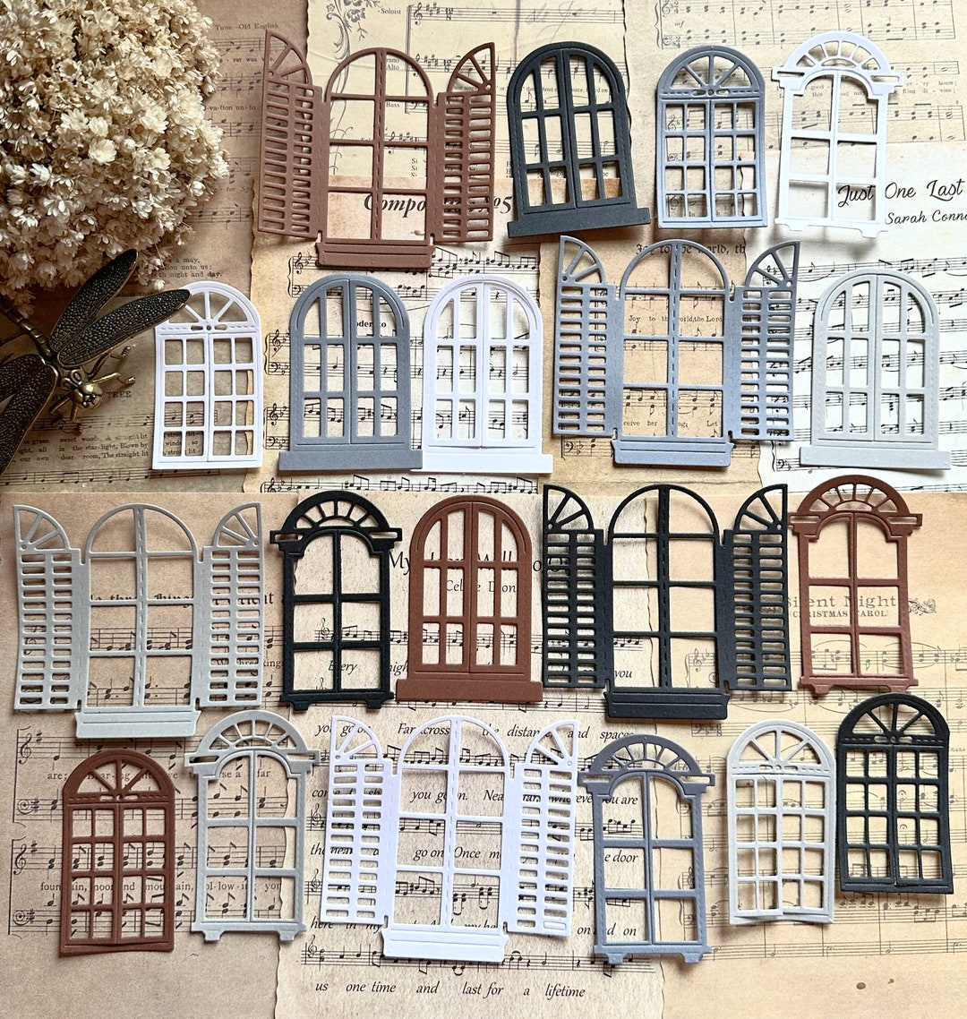 Window Die Cuts: Scrapbooking Ephemera, Card Making Supplies - Etsy
