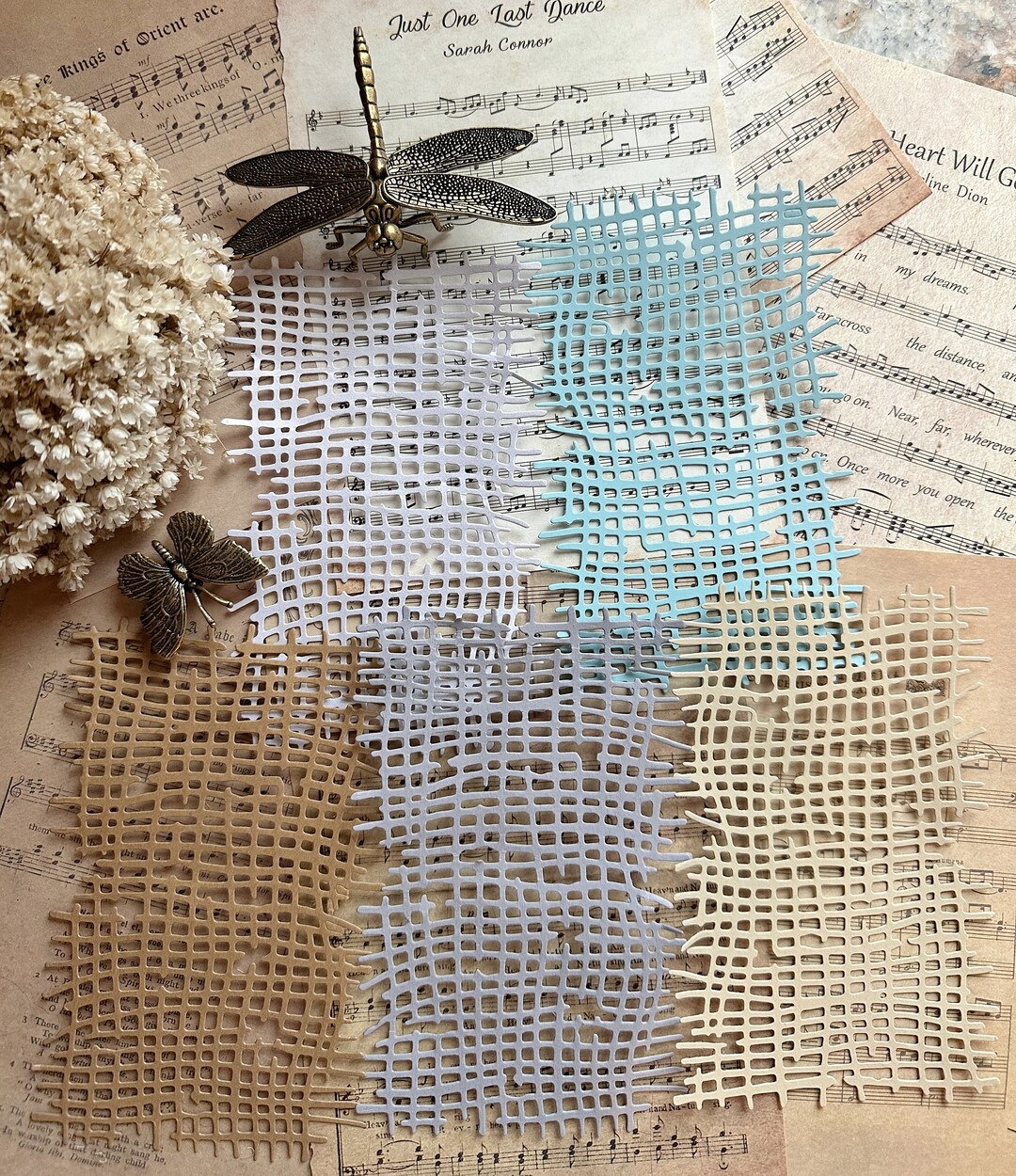 Mesh Card Die, Junk Journal, Bullet Journal, Daily Planner, Card Making ...