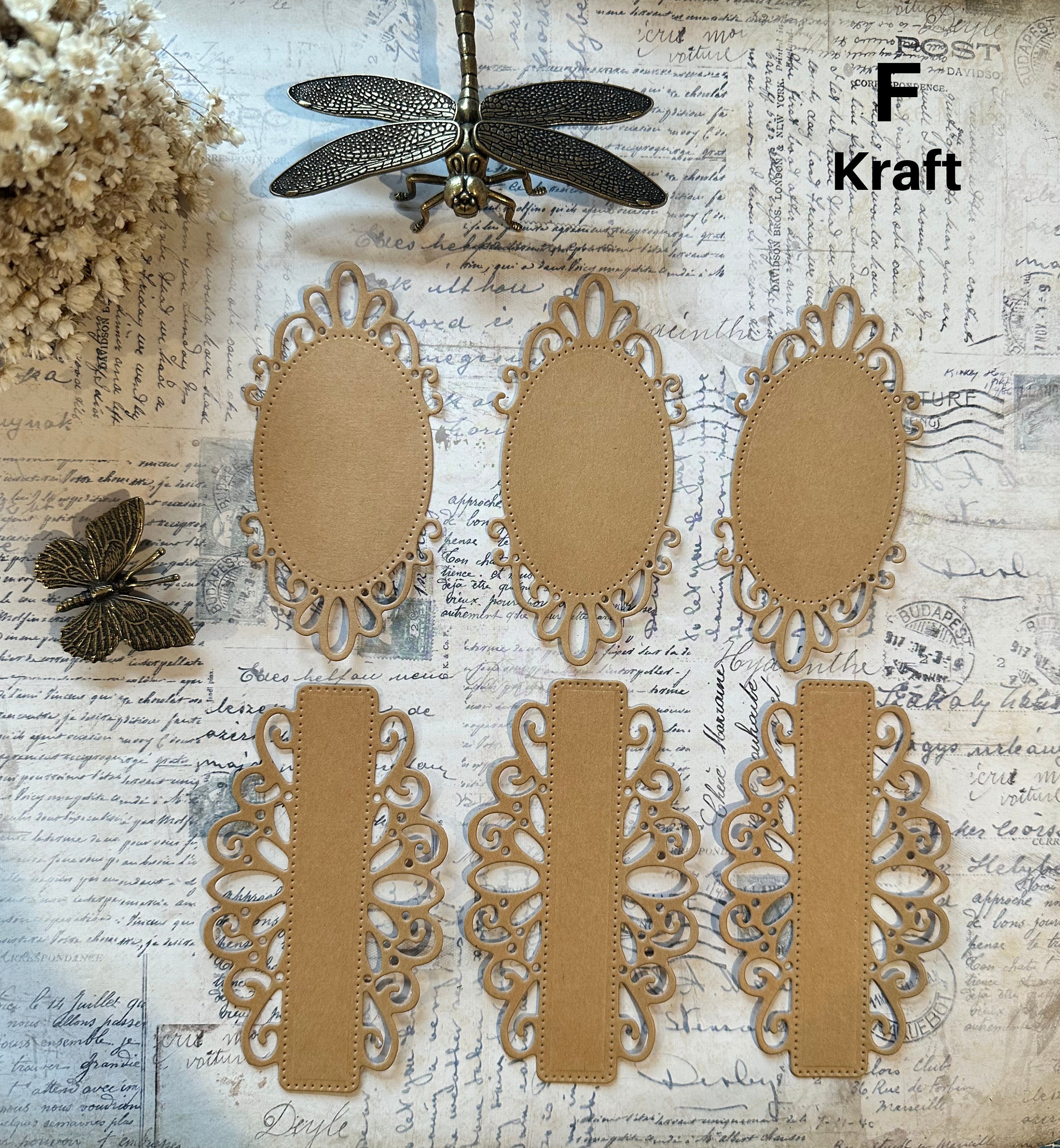 Scroll Die Cut Tags, Junk Journal, Bullet Journal, Scrapbooking, Paper ...