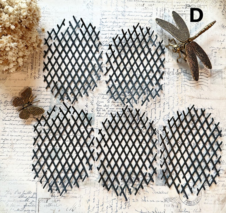 Oval Mesh Die Cut, Junk Journal, Bullet Journal, Scrapbook, Card Making ...