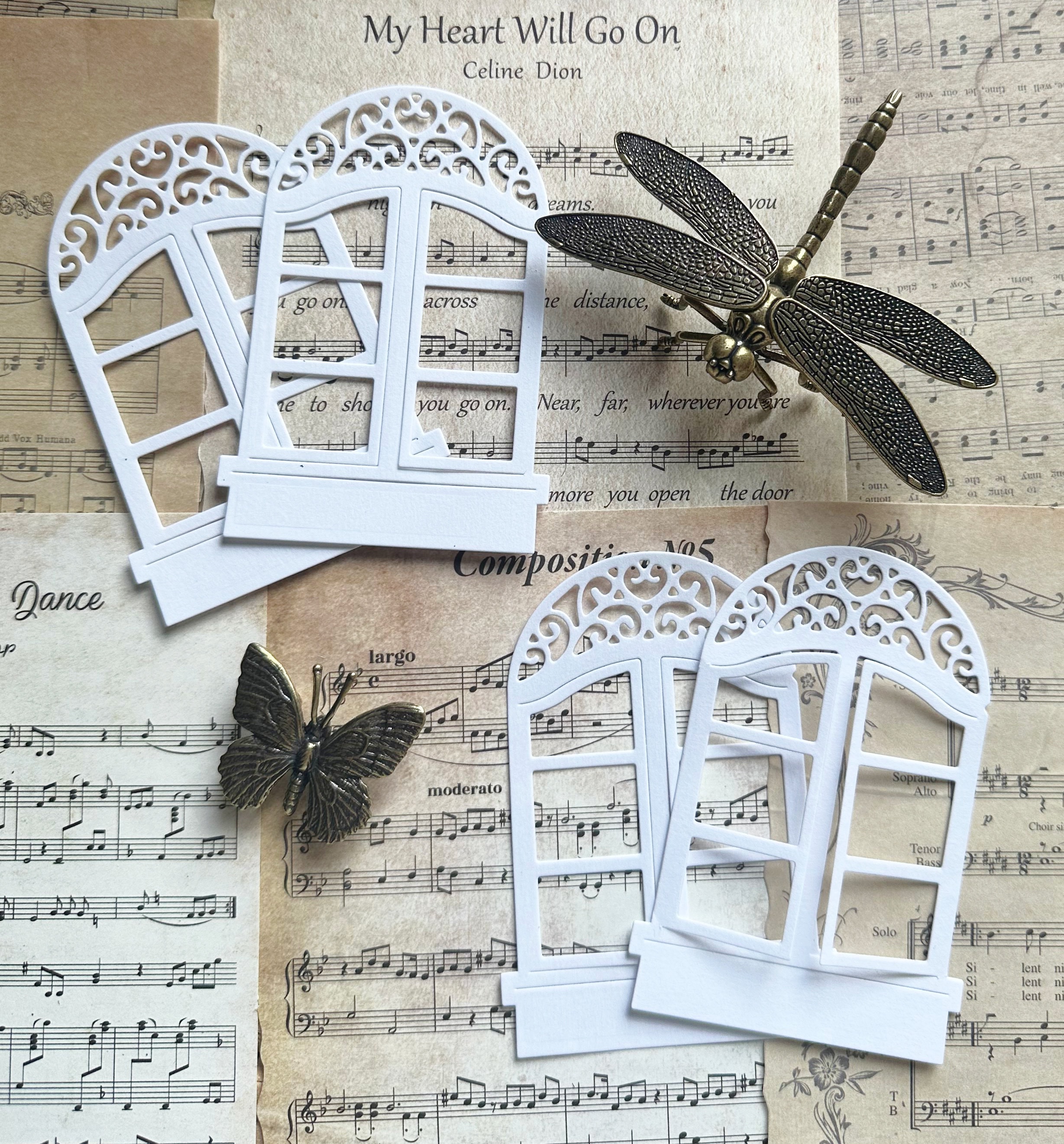 Window Die Cuts, Junk Journaling, Scrapbooking, Card Making, Paper ...