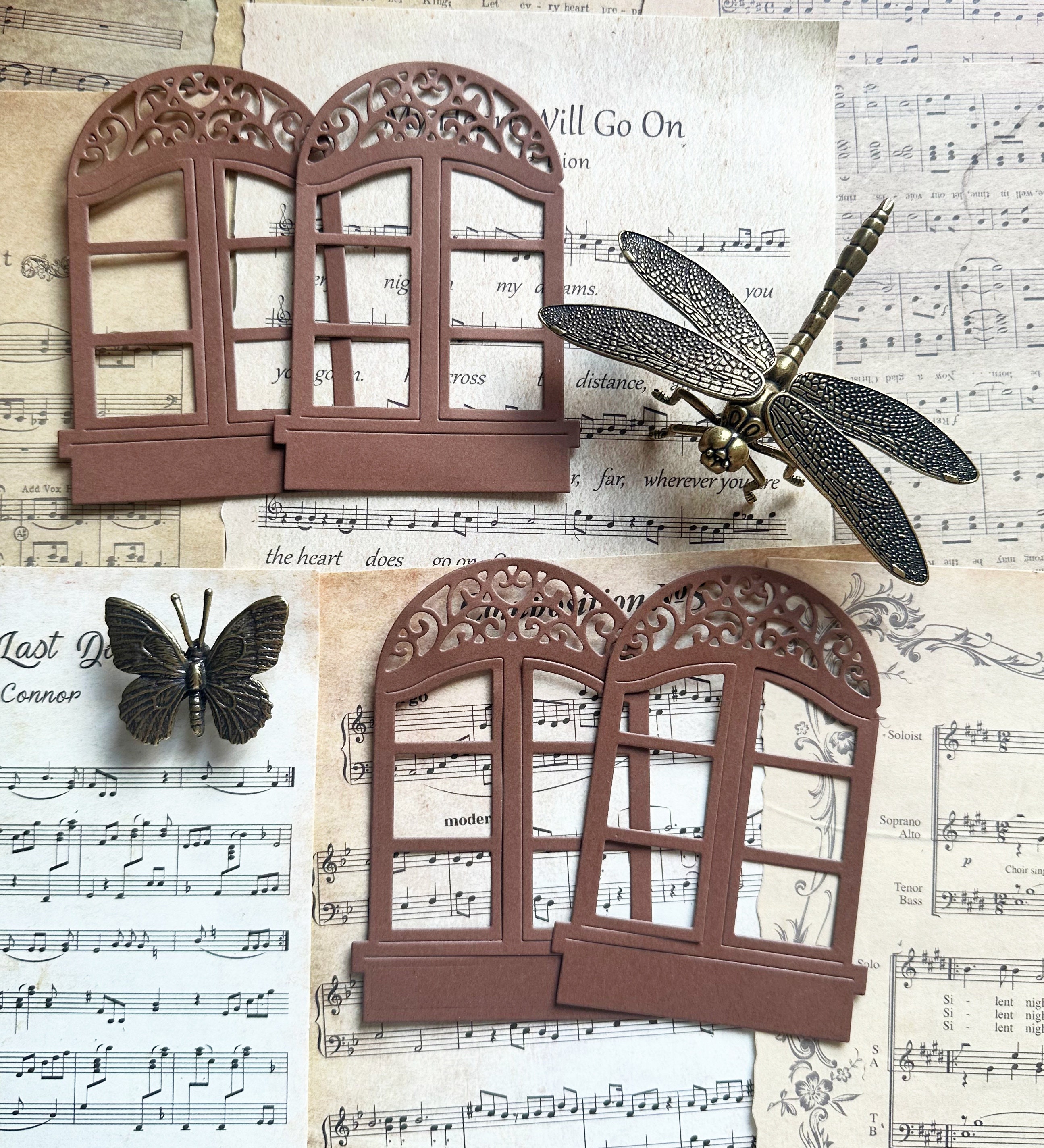 Window Die Cuts, Junk Journaling, Scrapbooking, Card Making, Paper ...