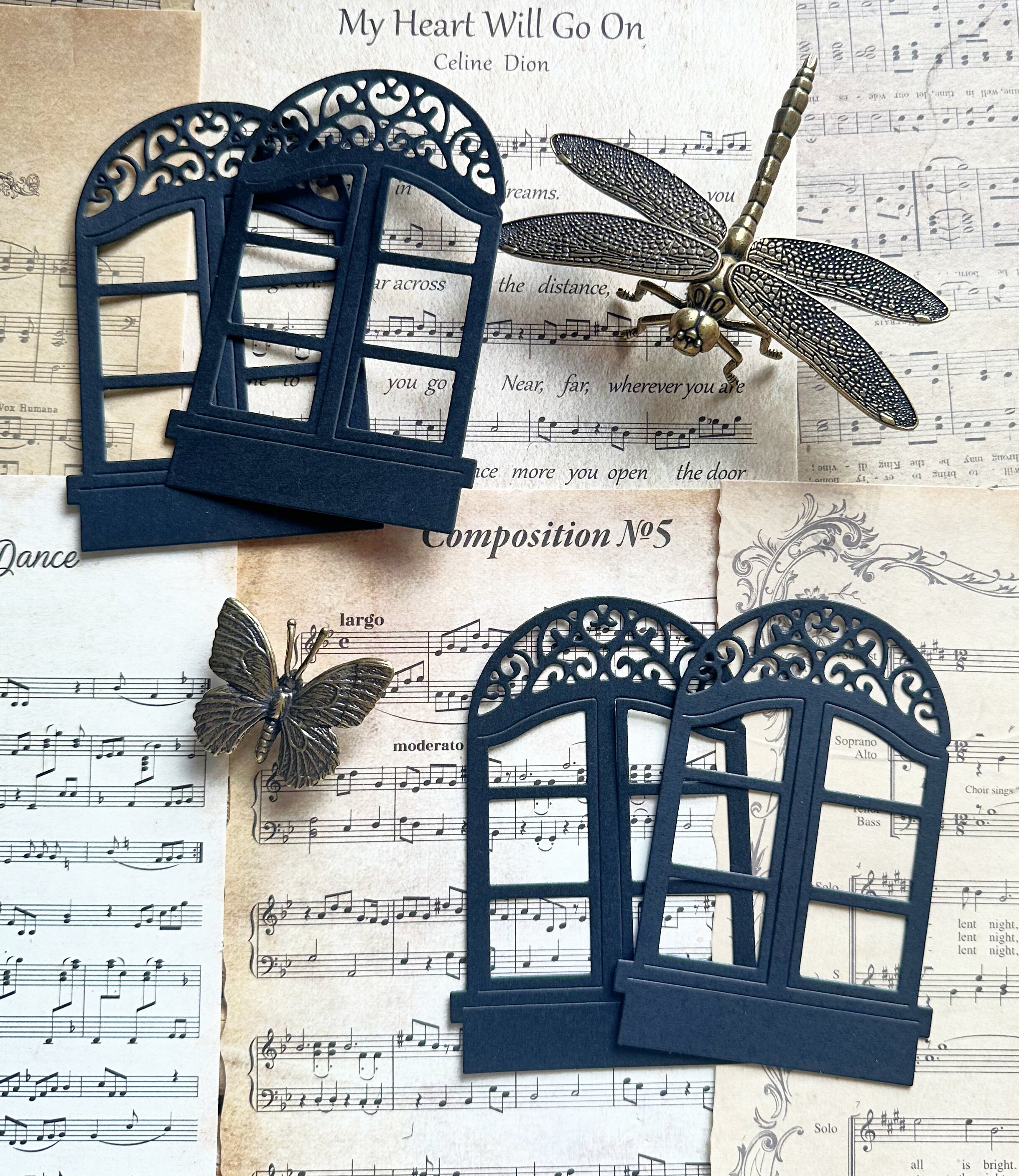 Window Die Cuts, Junk Journaling, Scrapbooking, Card Making, Paper ...