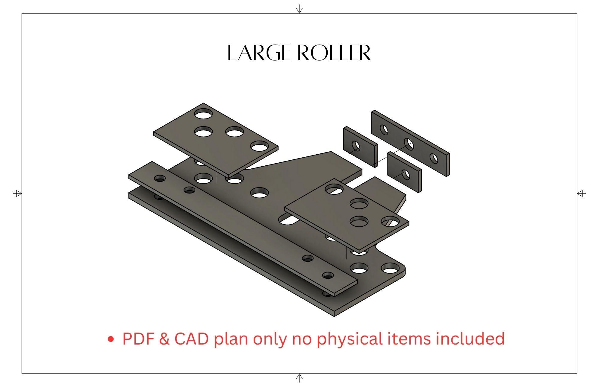 Inch Plans-large Version Hand Crank ADJUSTABLE Metal Roller | Pyramid ...