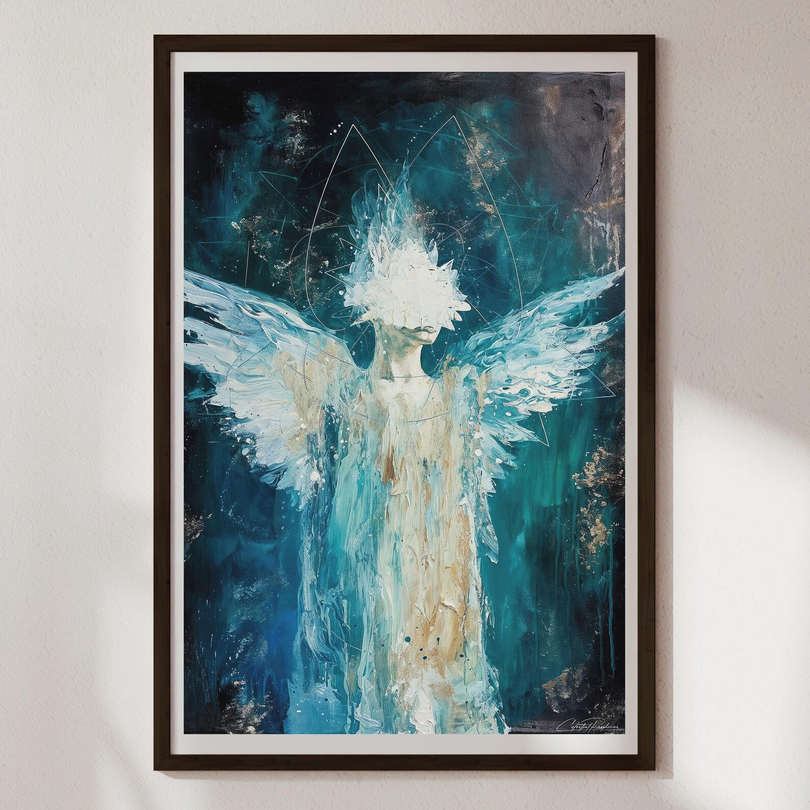 The Veiled Seraph - Visionary Fine Art Print - Etsy