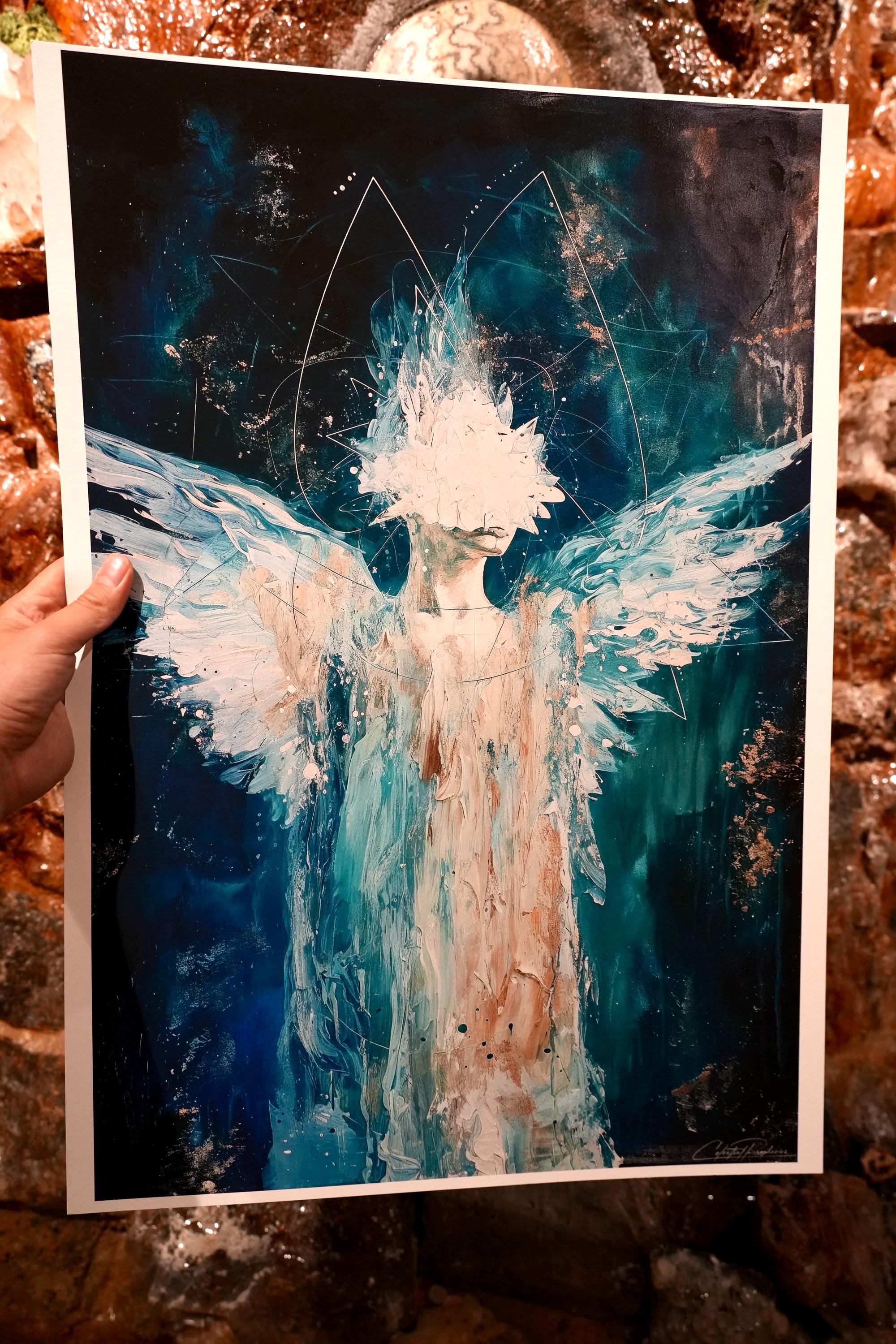 The Veiled Seraph - Visionary Fine Art Print - Etsy