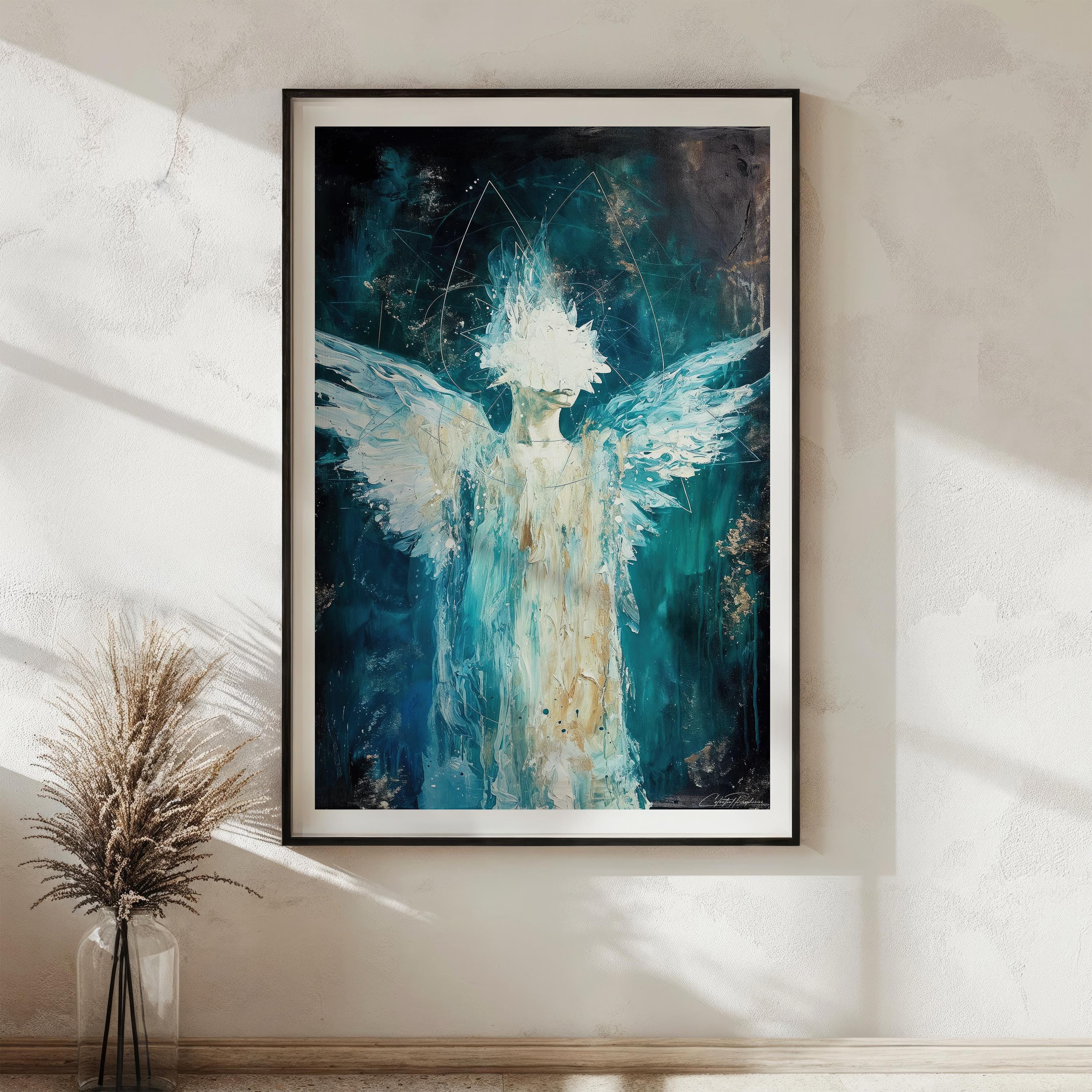 The Veiled Seraph - Visionary Fine Art Print - Etsy