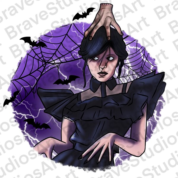 Wednesday Addams Dancing Png - Etsy
