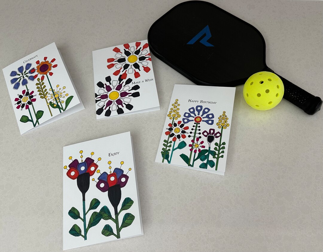 Pickleball Greeting Cards - Etsy