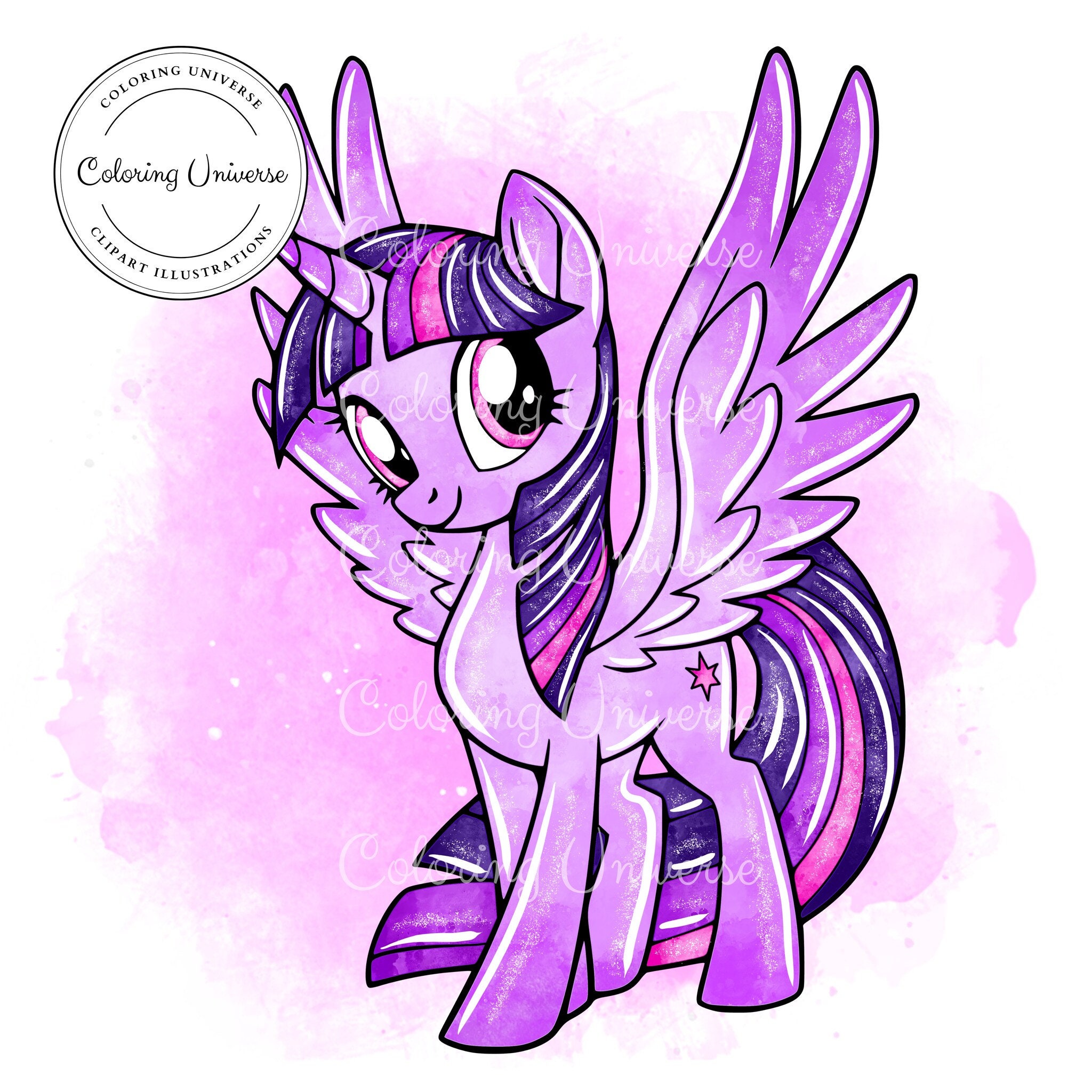 Little Pony PNG Cute Popular Ponies PNG Instant Download Transparent ...