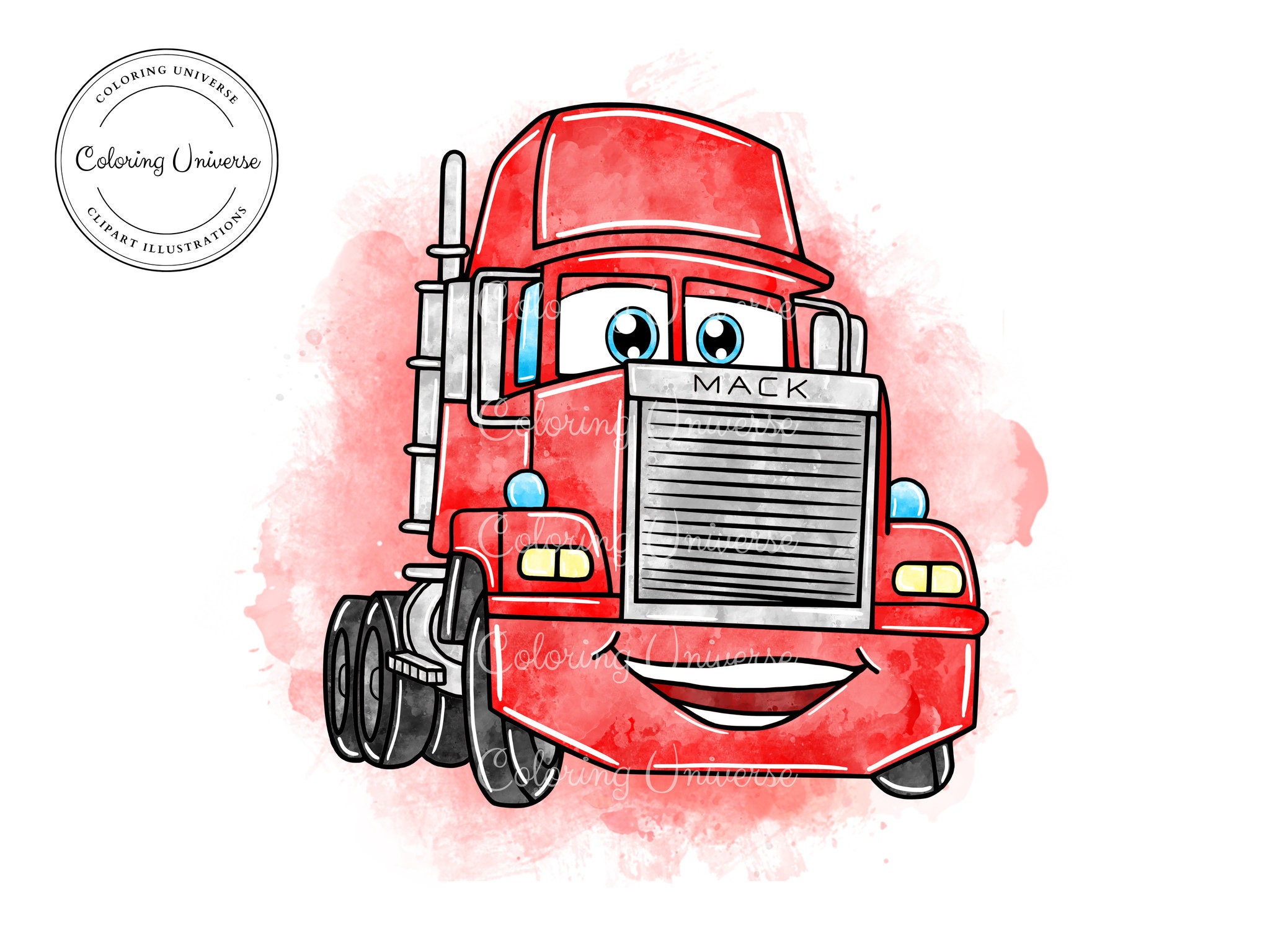 Cute Set of Cars Watercolor Clipart Car Sublimation Bundle, Car ...