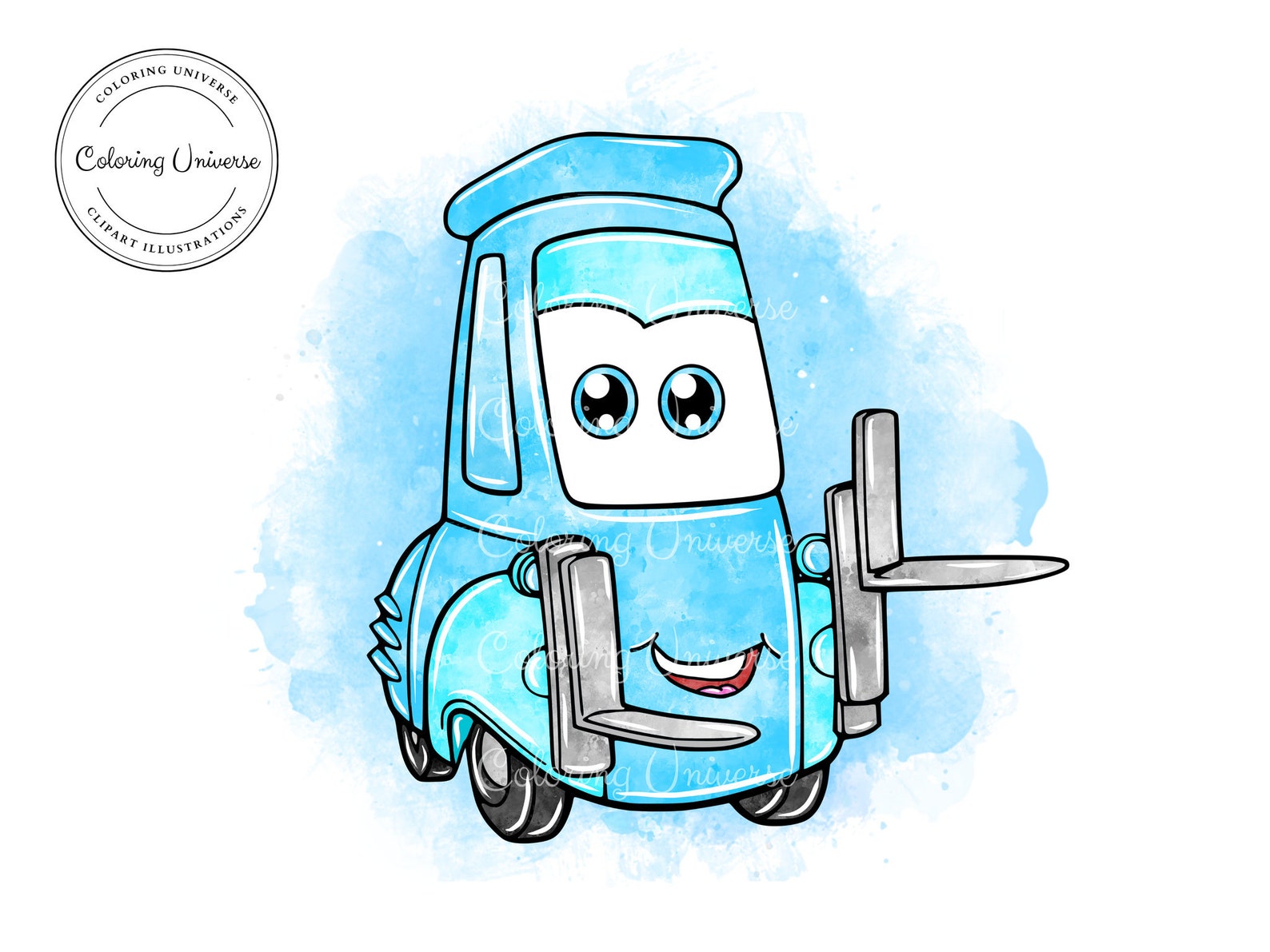 Cute Set of Cars Watercolor Clipart Car Sublimation Bundle, Car ...