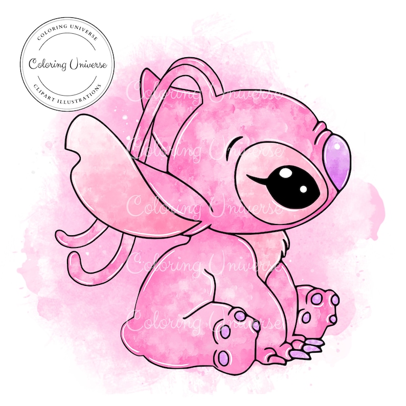 Cute Angel PNG Clipart Lilo and Stitch Clipart Transparent Background ...