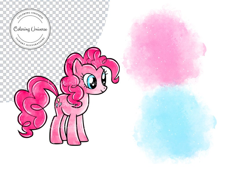 Little Pony PNG Cute Popular Ponies PNG Instant Download Transparent ...