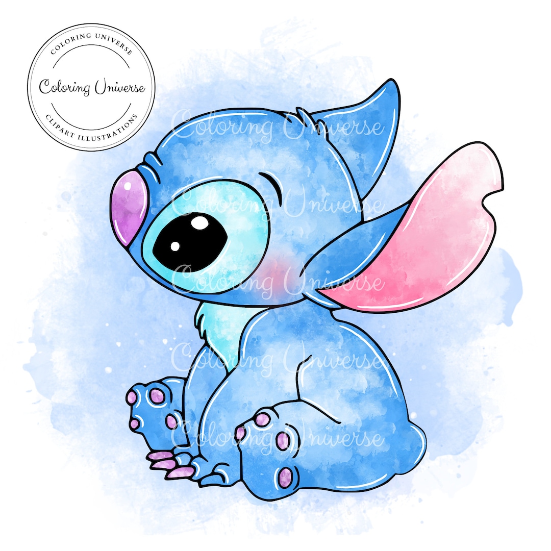 Cute Stitch PNG Clipart Lilo and Stitch Clipart Transparent Background Digital Instant Download ...