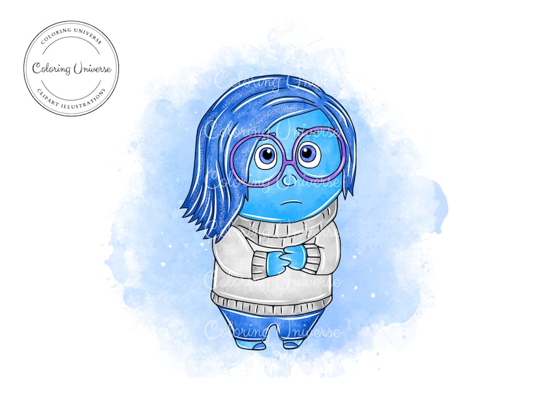 Cute Inside Out 2 Characters Clipart Inside Out Digital Download Inside ...