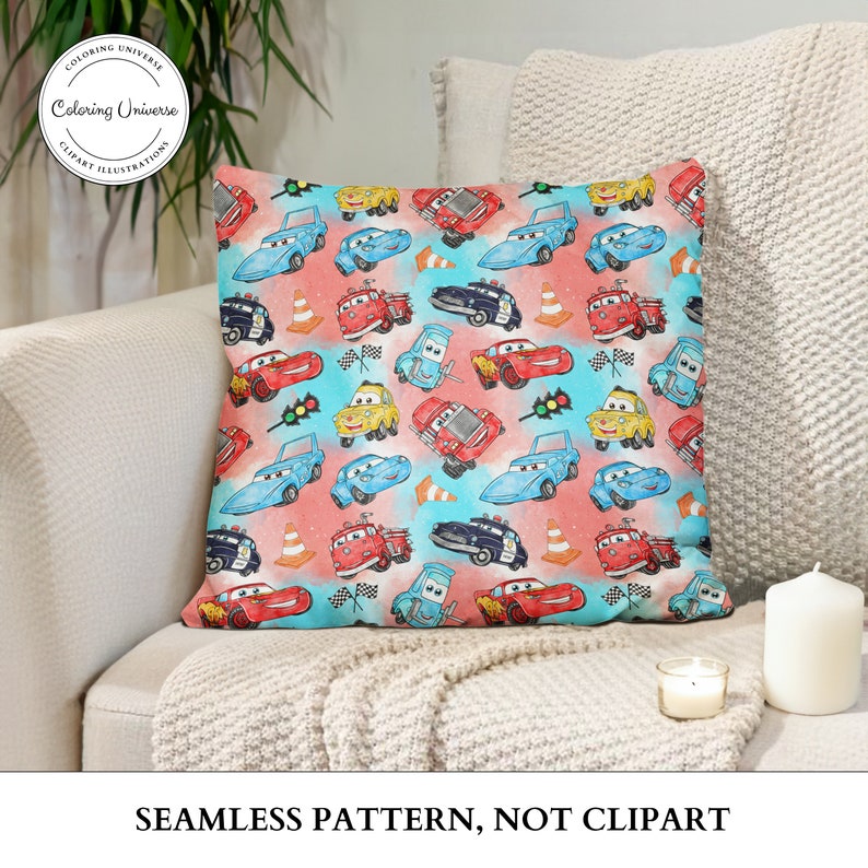 Cars Seamless File Seamless Pattern, Digital Paper, Seamless Design ...