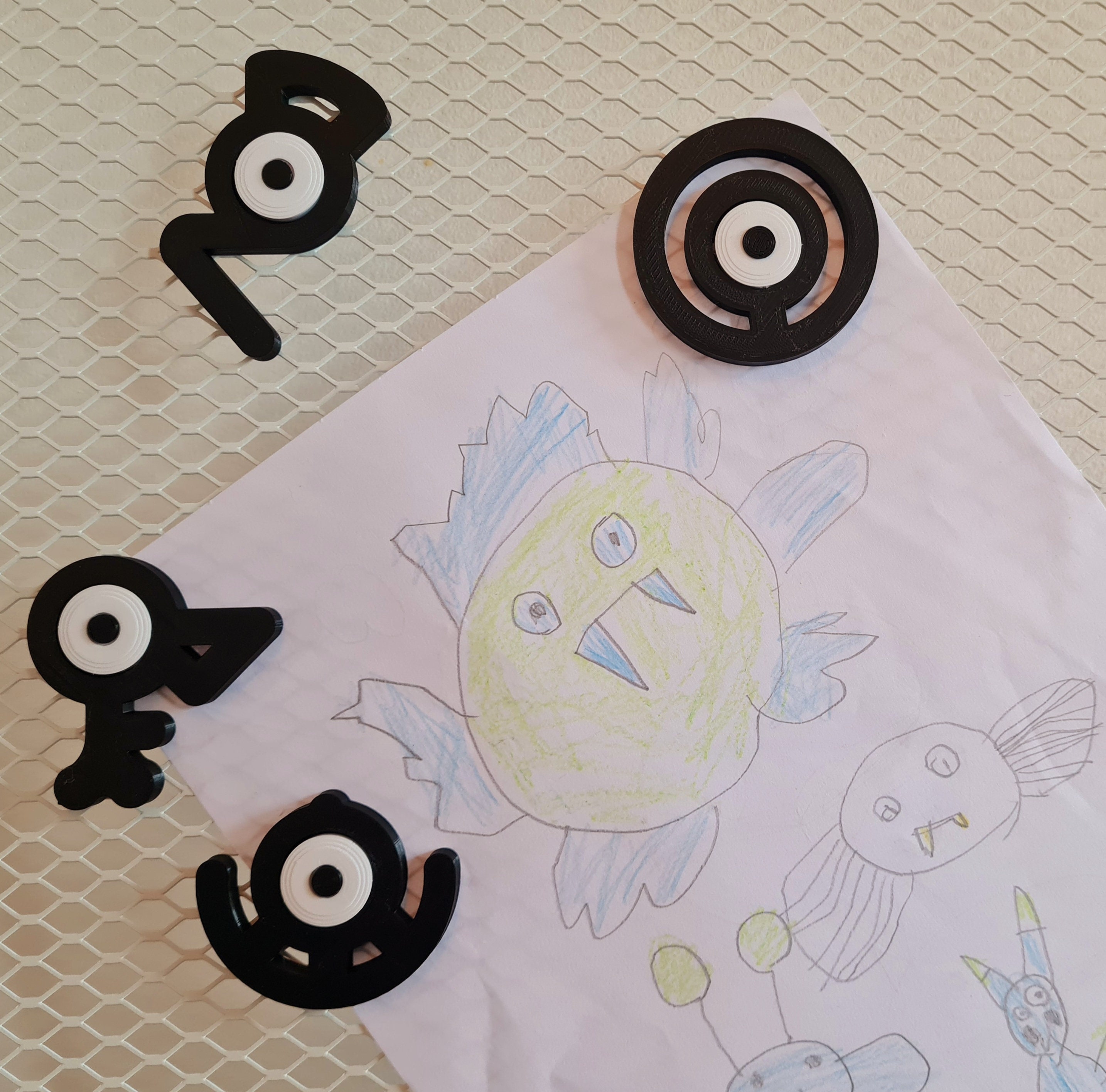 Pokémon Unknown -inspired STL Files, Mystical Pokemon Alphabet Designs ...