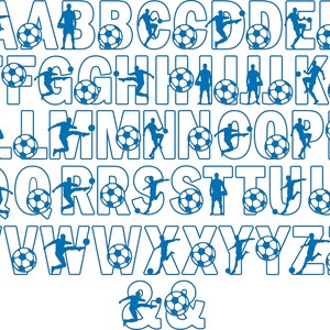 Football-themed Name Letters, 3D Printed Door Plaque, Personalised Kids ...