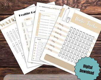 Weekly Healthy Habits Tracker - Etsy