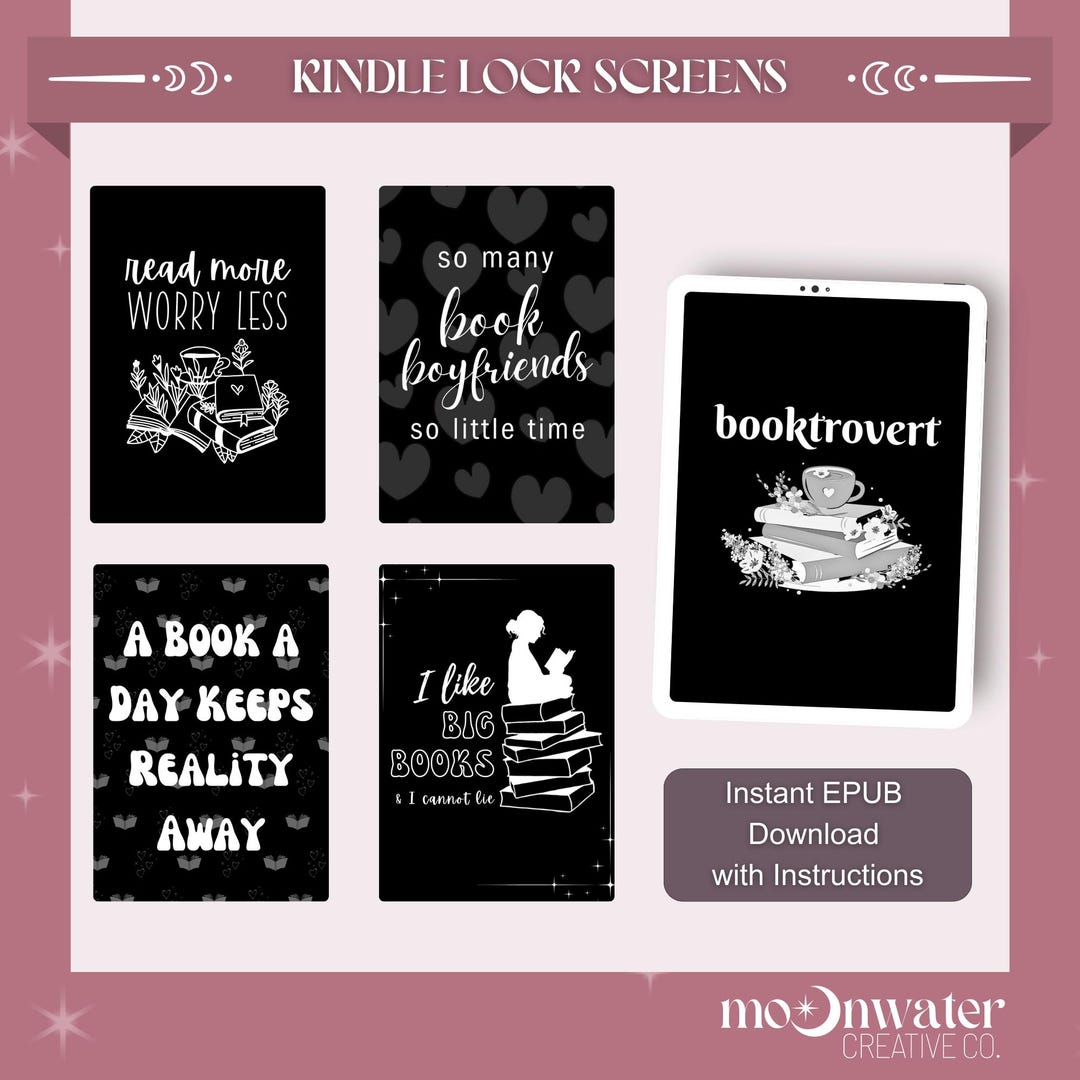 Kindle Lock Screens for Book Lovers | Bookish Reader | Reader ...