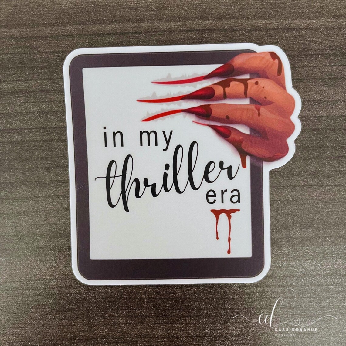 Halloween Themed Die-cut Vinyl Sticker Kindle Sticker 'in My Thriller ...