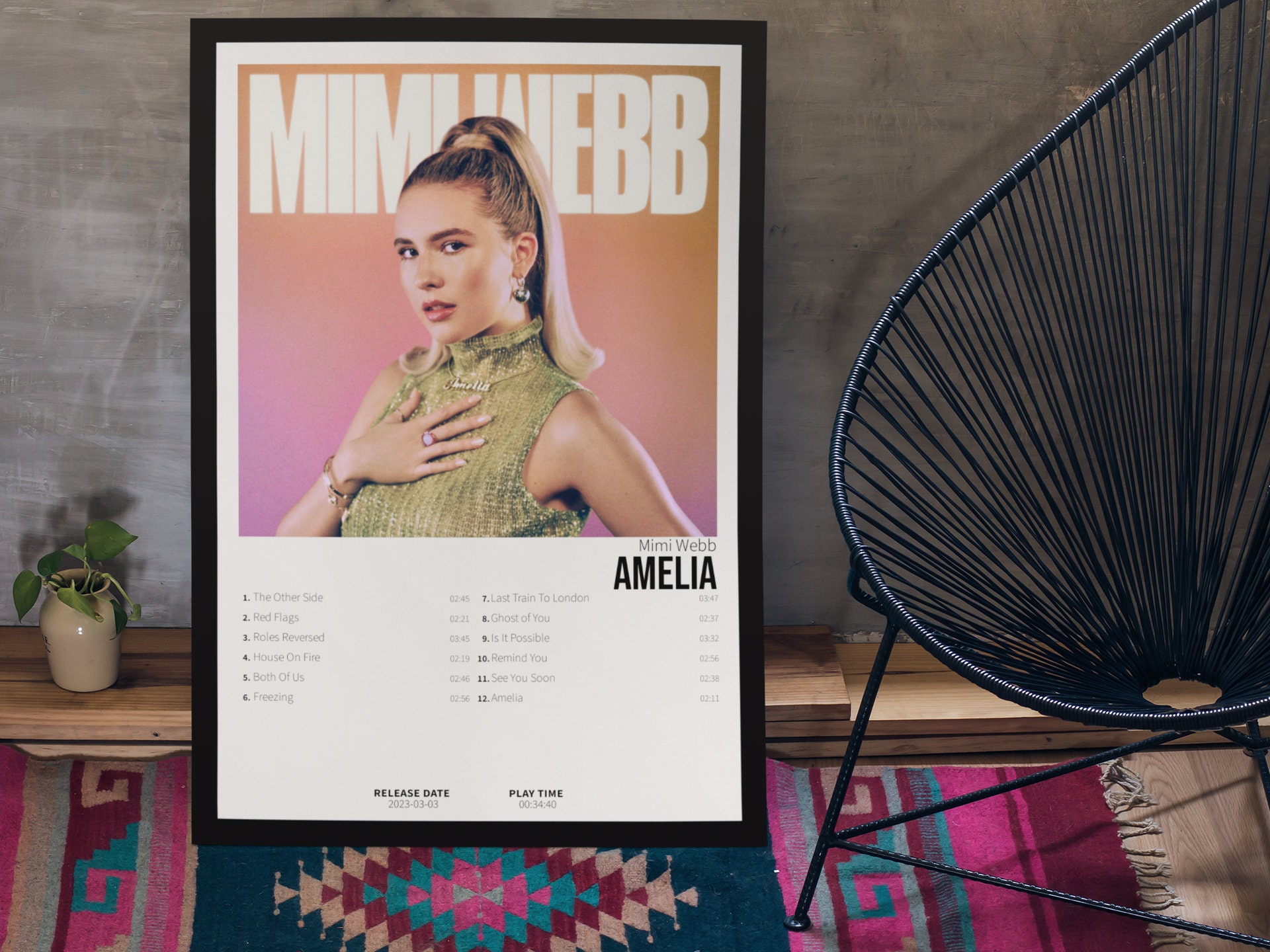 Mimi Webb - Amelia | Album Cover Poster