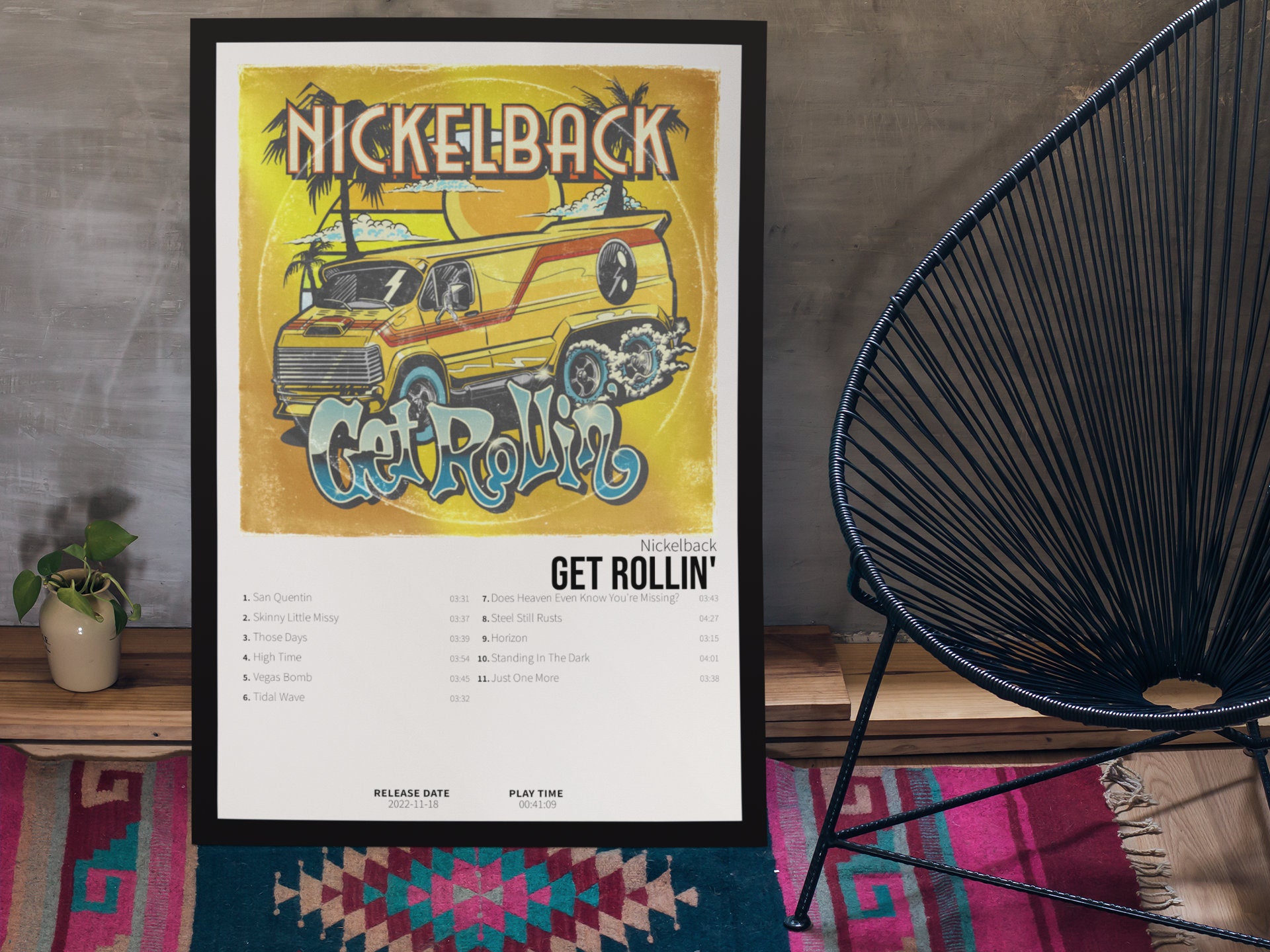 Nickelback - Get Rollin' | Album Cover Poster sold by Plurality Candace ...