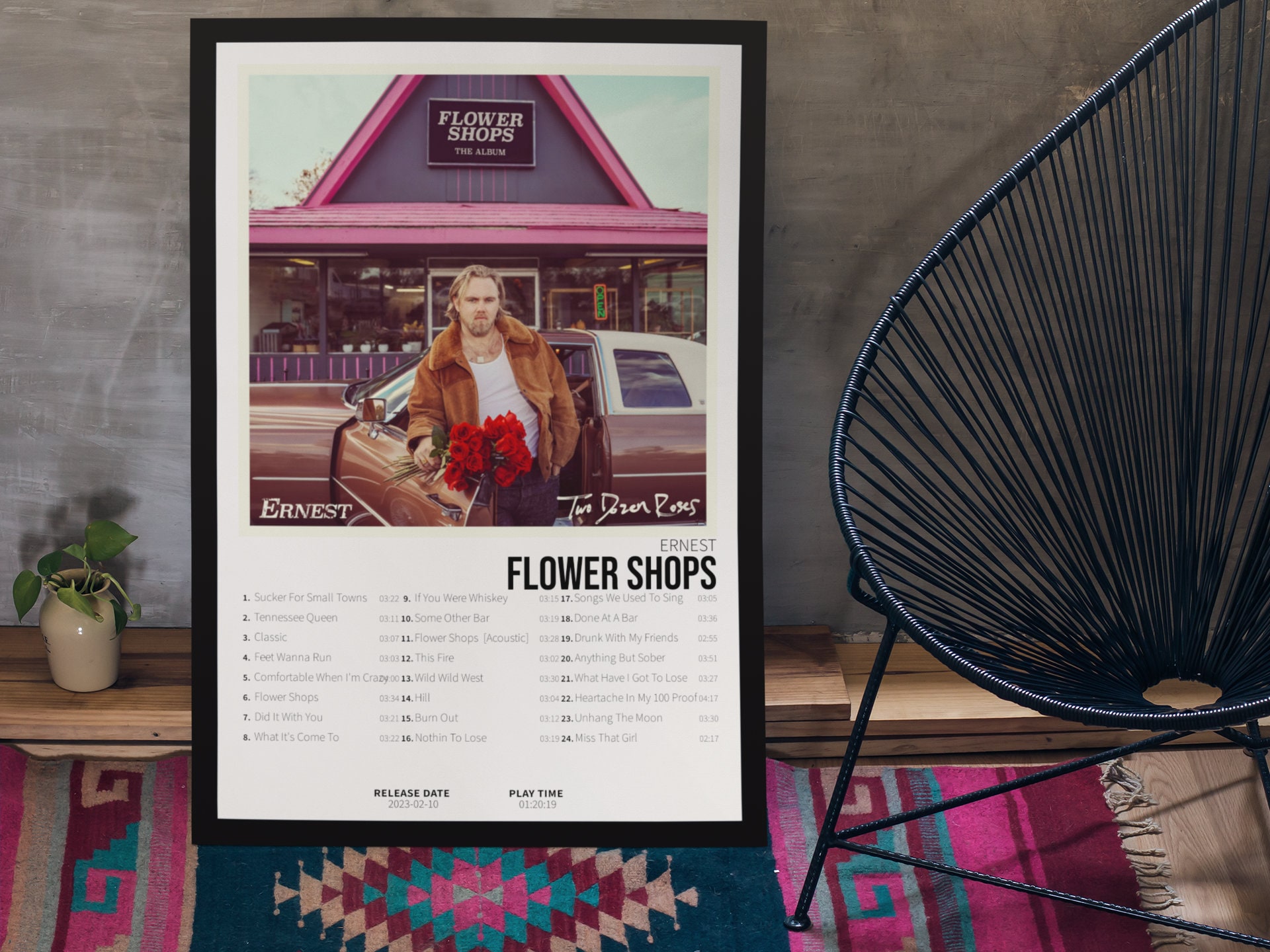 ERNEST - Flower Shops | Album Cover Poster For Wall Art | Home Decor ...
