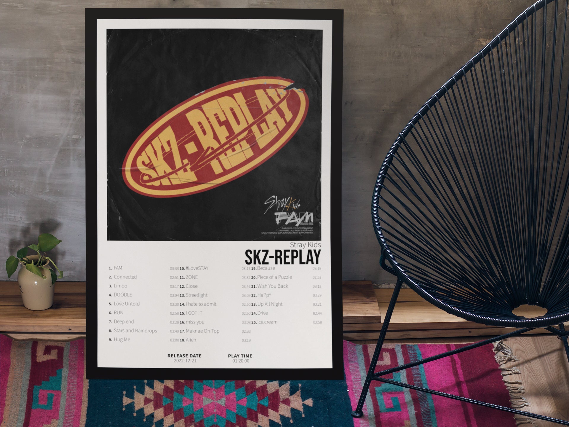 Stray Kids - SKZ-REPLAY | Album Cover Poster For Wall Art | Home Decor ...