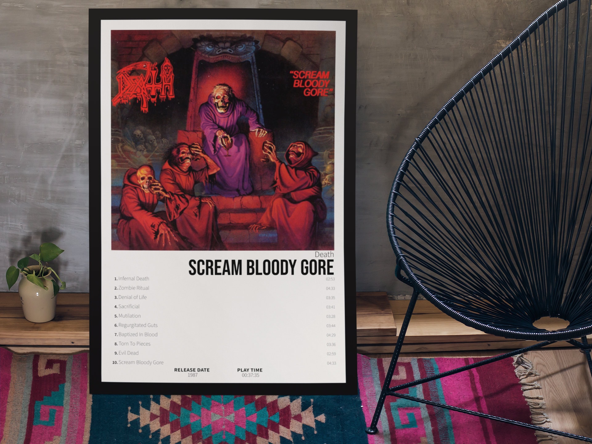 Death - Scream Bloody Gore | Album Cover Poster For Wall Art | Home ...