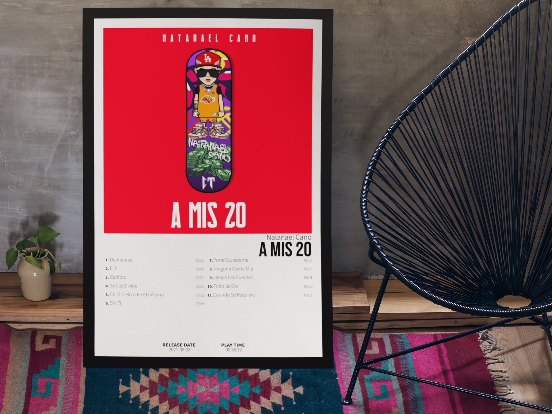 Natanael Cano - A Mis 20 | Album Cover Poster sold by Thien | SKU ...