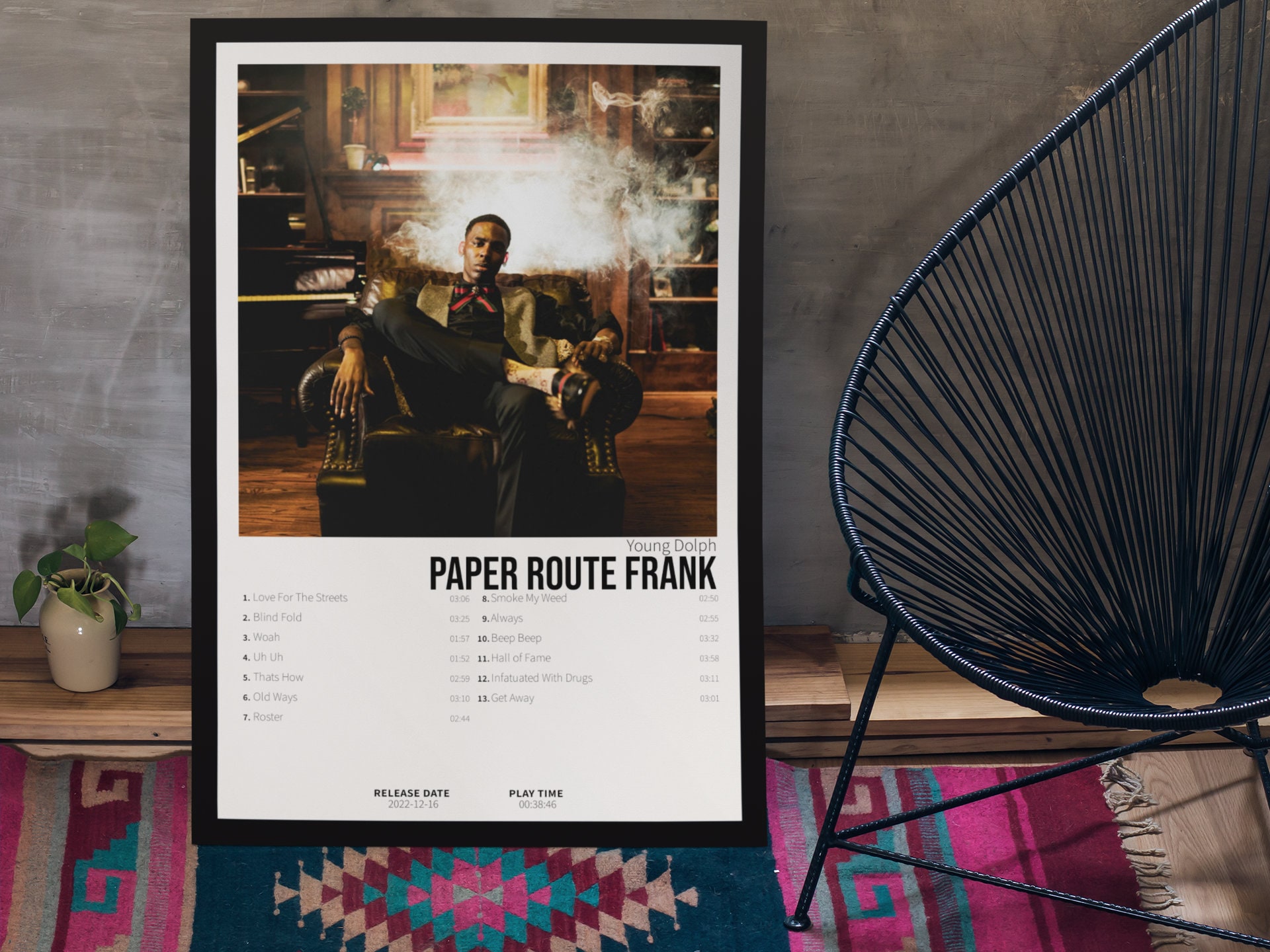 Young Dolph - Paper Route Frank | Album Cover Poster sold by ...