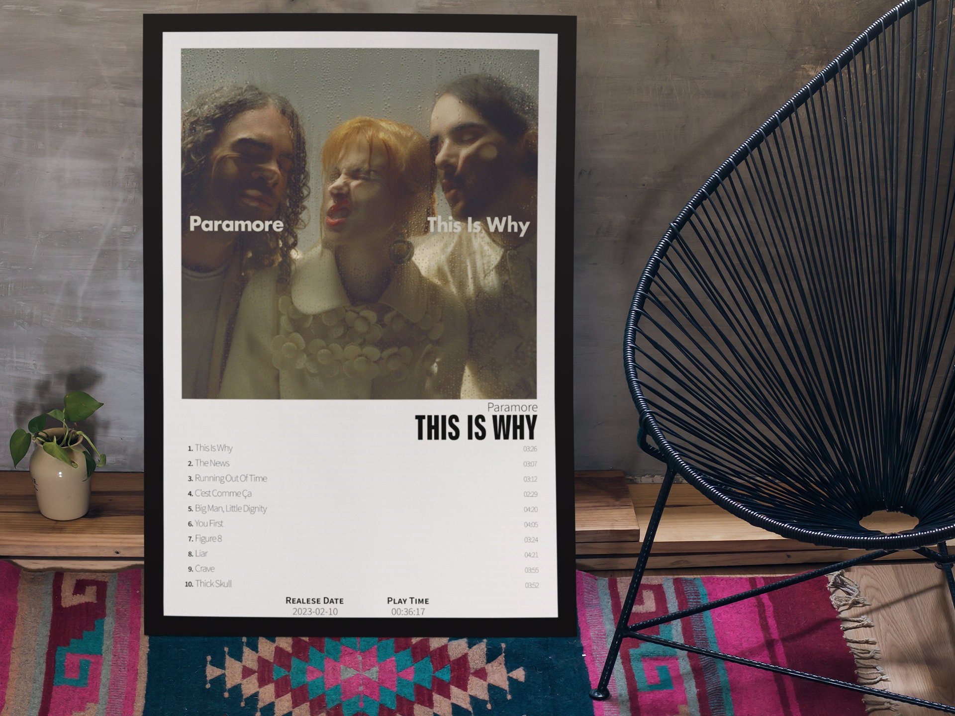Paramore - This Is Why | Album Cover Poster For Wall Art | Home Decor Und