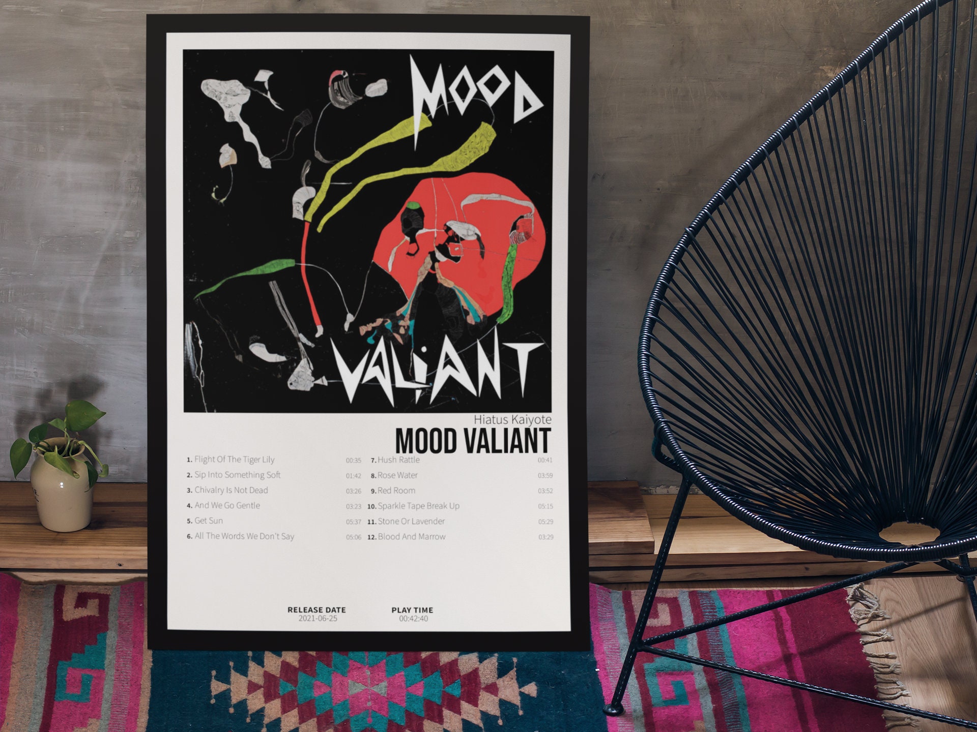 Hiatus Kaiyote - Mood Valiant | Album Cover Poster sold by Shanti ...
