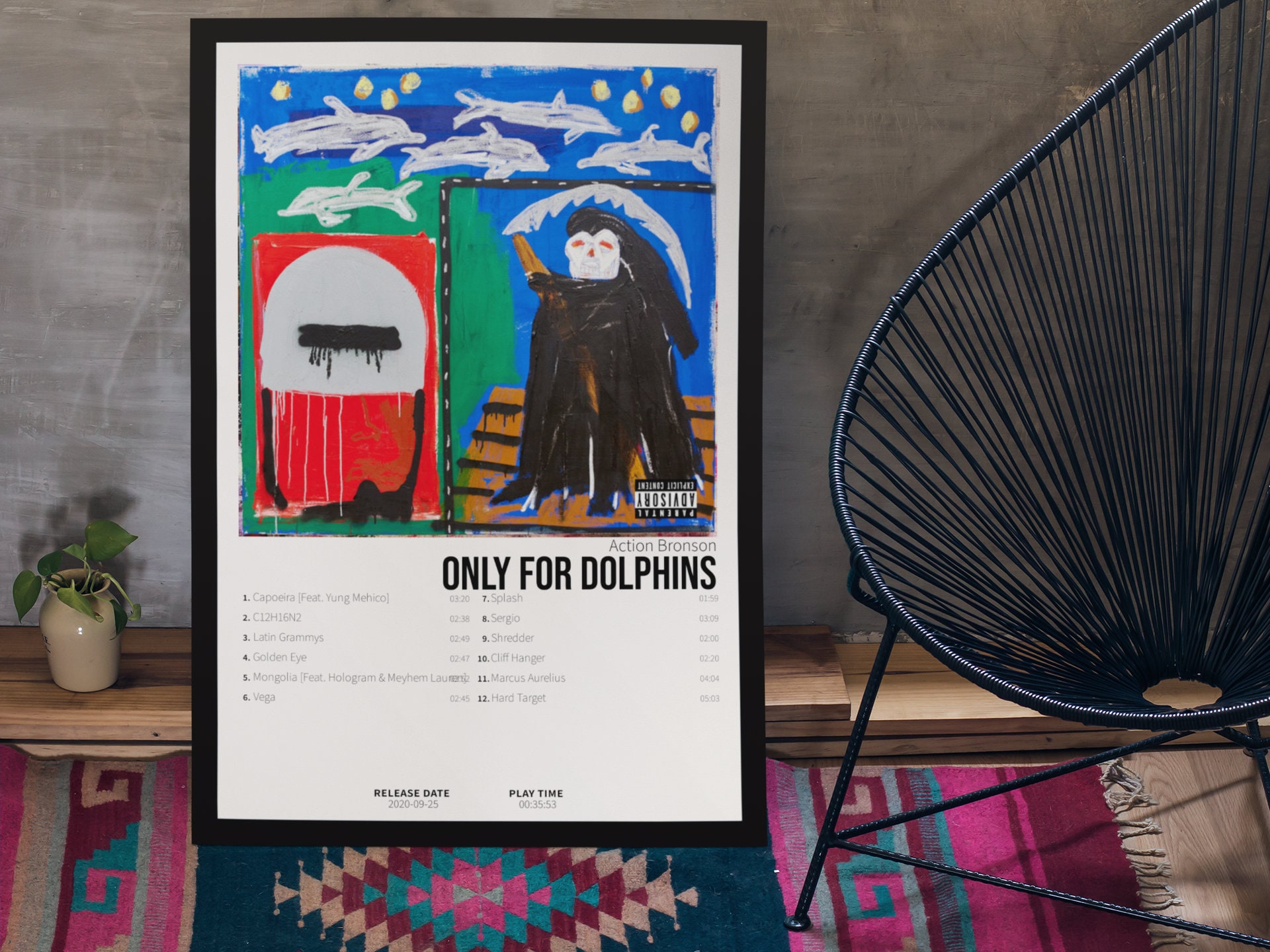 Action Bronson - Only For Dolphins | Album Cover Poster