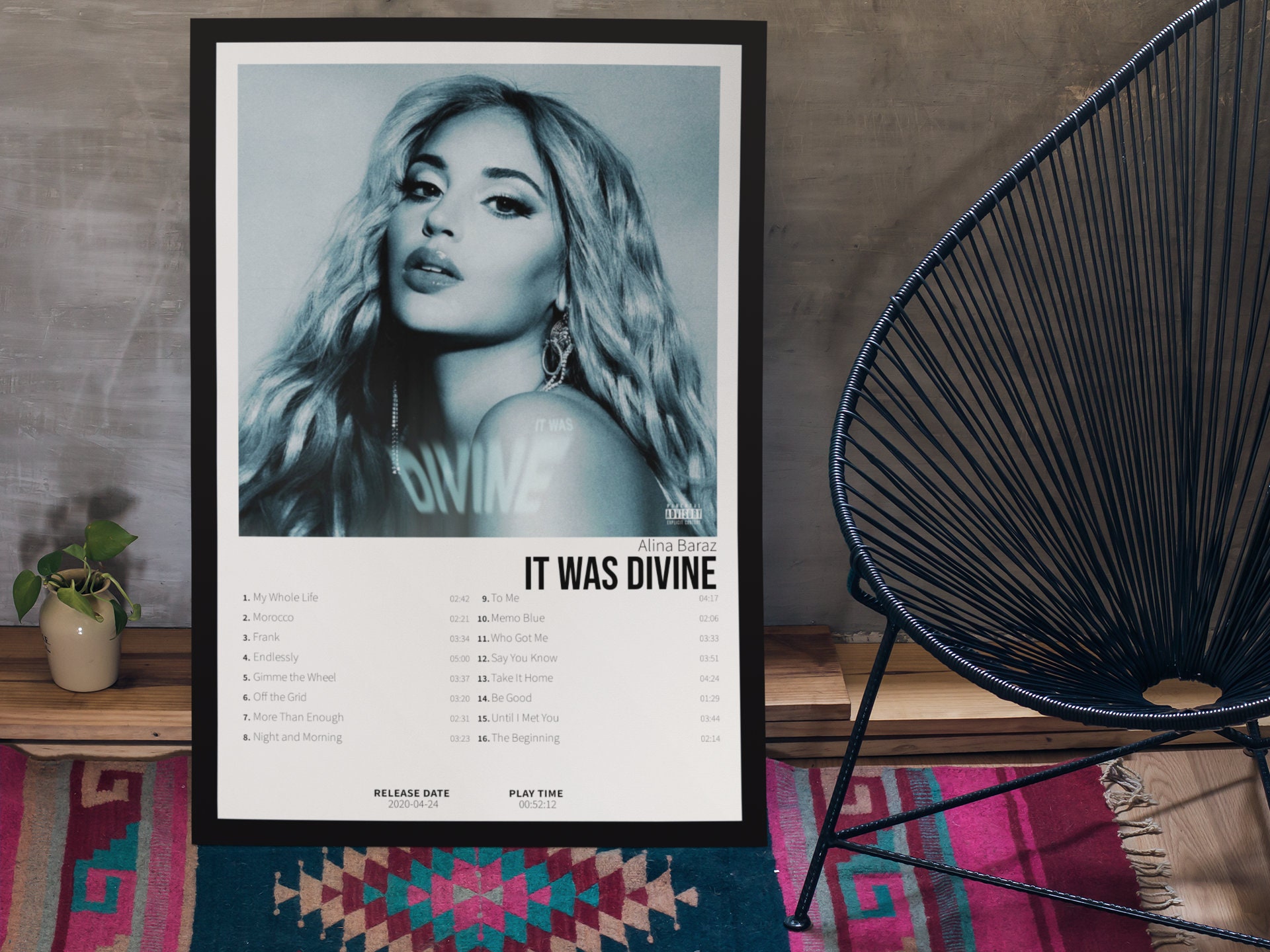 Alina Baraz - It Was Divine | Album Cover Poster For Wall Art sold by ...