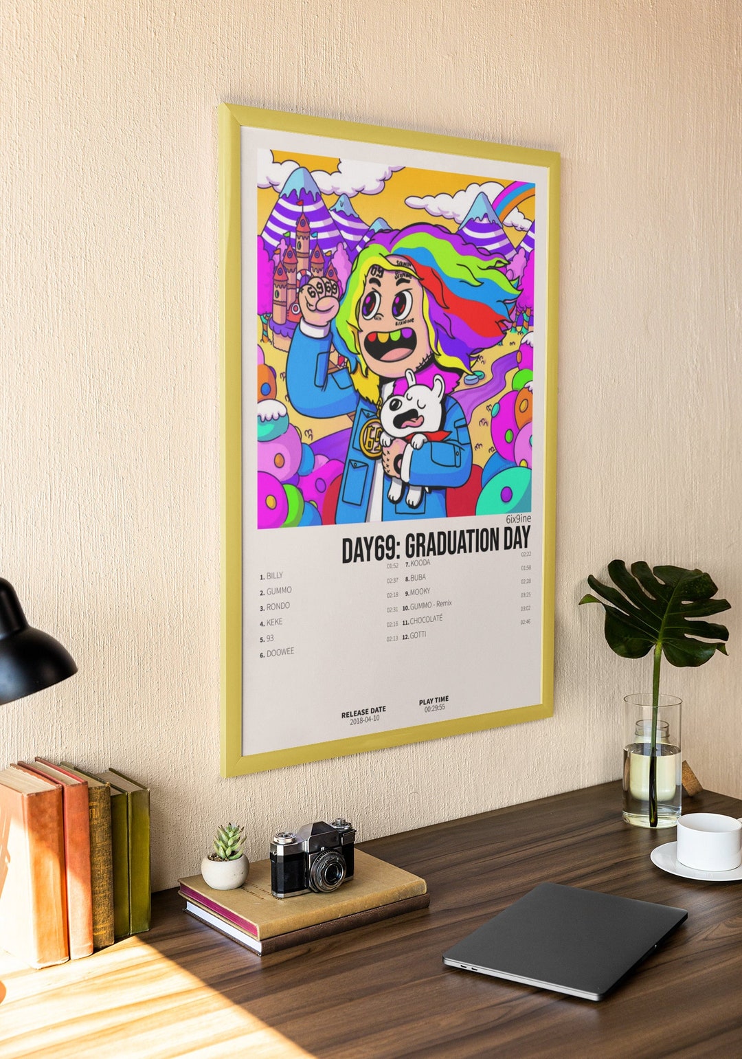 6ix9ine Day69: Graduation Day Album Cover Poster for Wall - Etsy