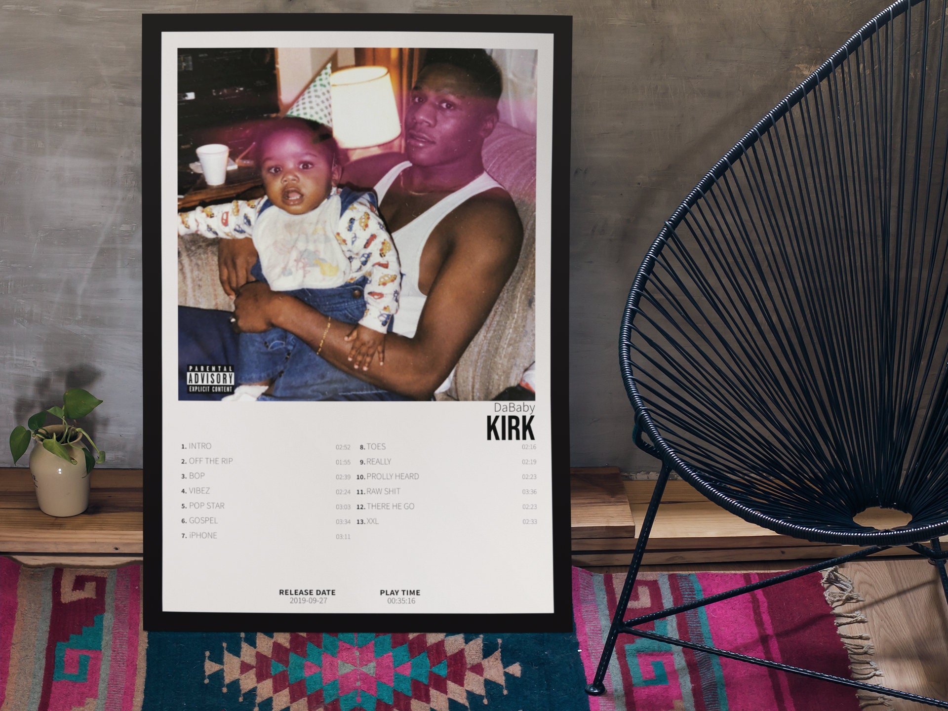 Dababy - Kirk | Album Cover Poster For Wall Art | Home Decor sold by ...