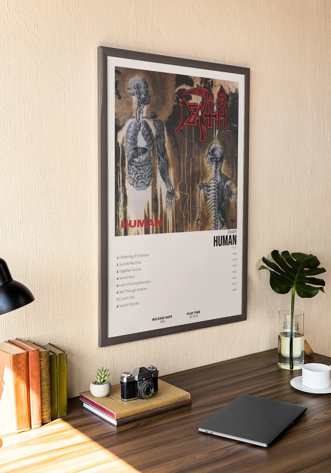 Death Human Album Cover Poster for Wall Art Home Decor - Etsy
