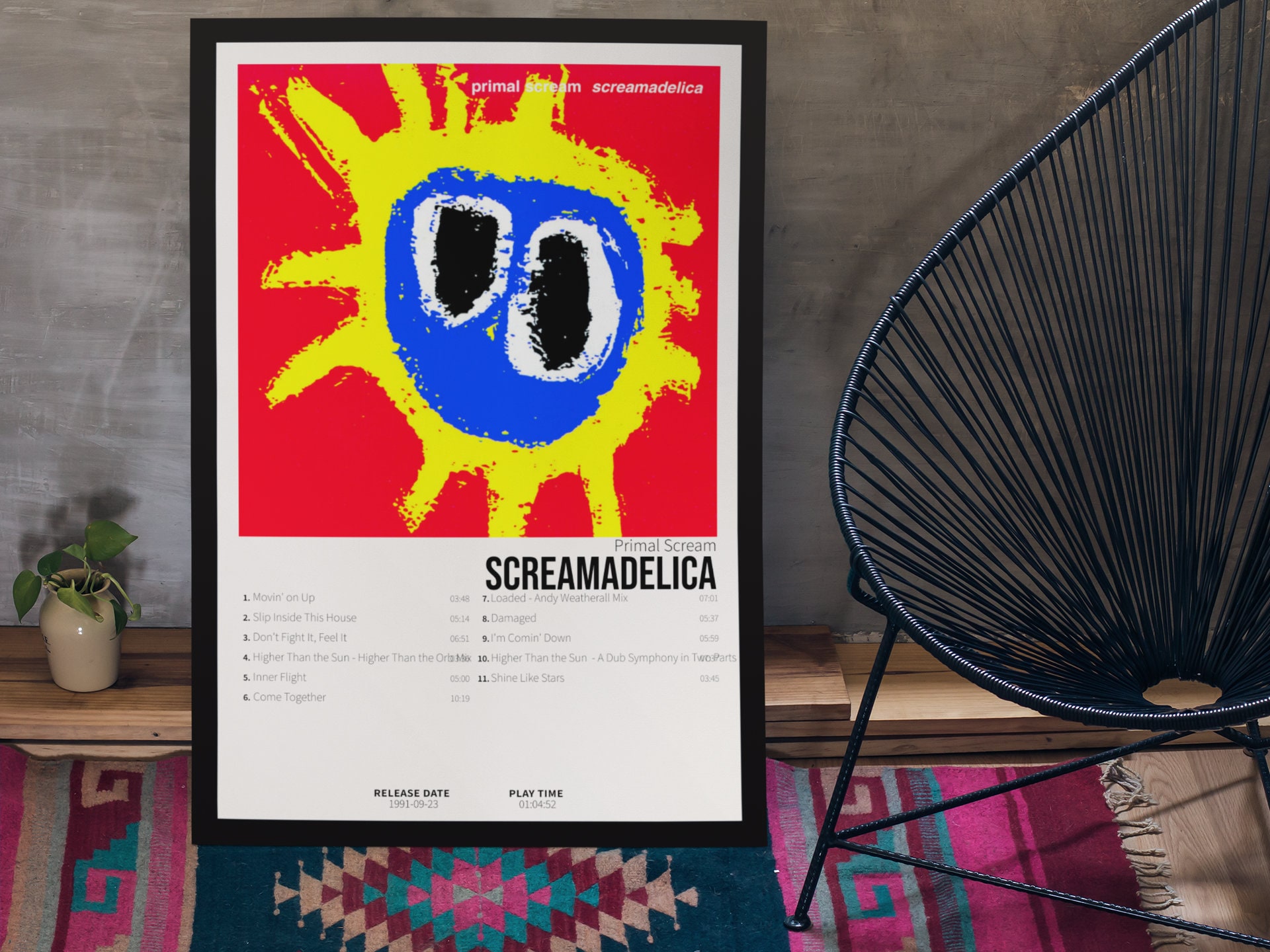 Primal Scream - Screamadelica | Album Cover Poster For Wall Art