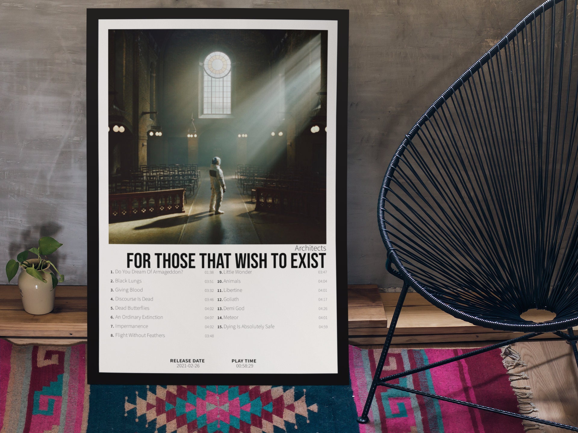 Architects - For Those That Wish To Exist | Album Cover Poster For Wall ...