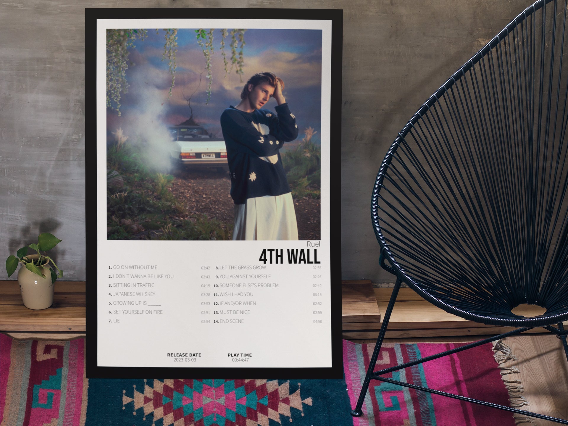 Ruel - 4th Wall | Album Cover Poster | Printerval Japan