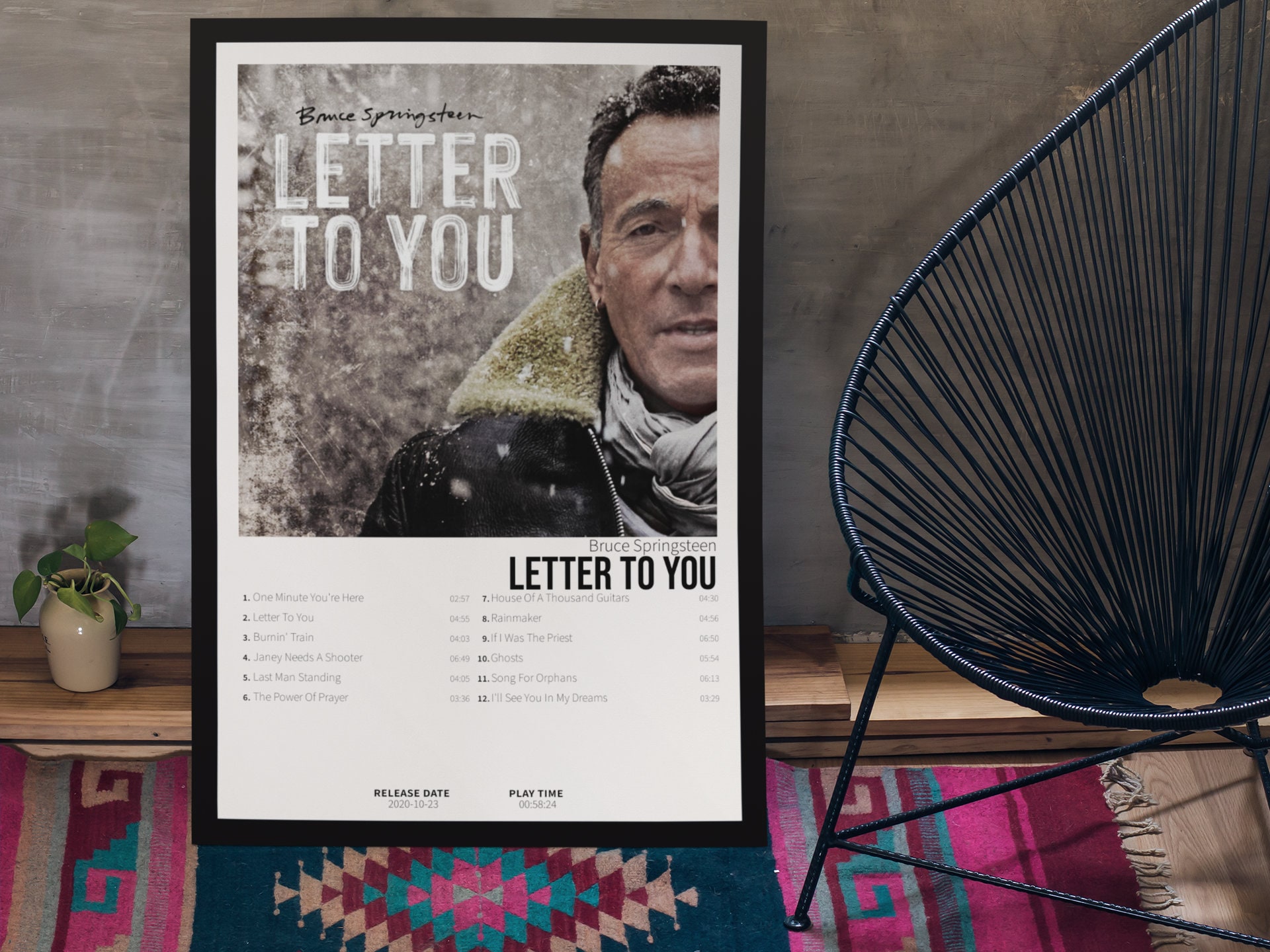 Bruce Springsteen - Letter To You | Album Cover Poster