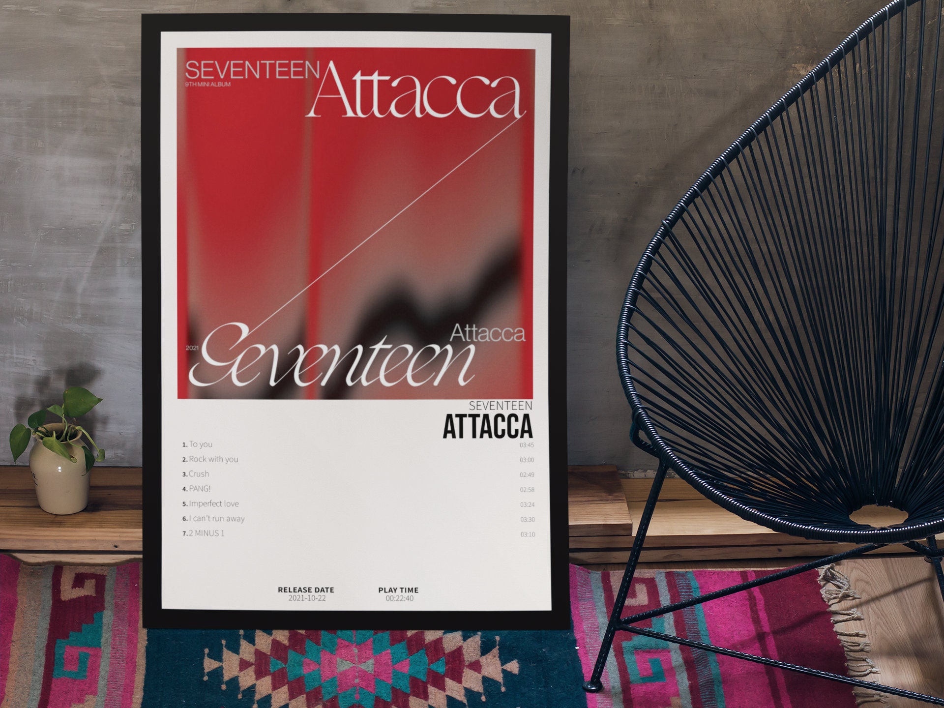 Seventeen - Attacca | Album Cover Poster For Wall Art | Home Decor sold ...