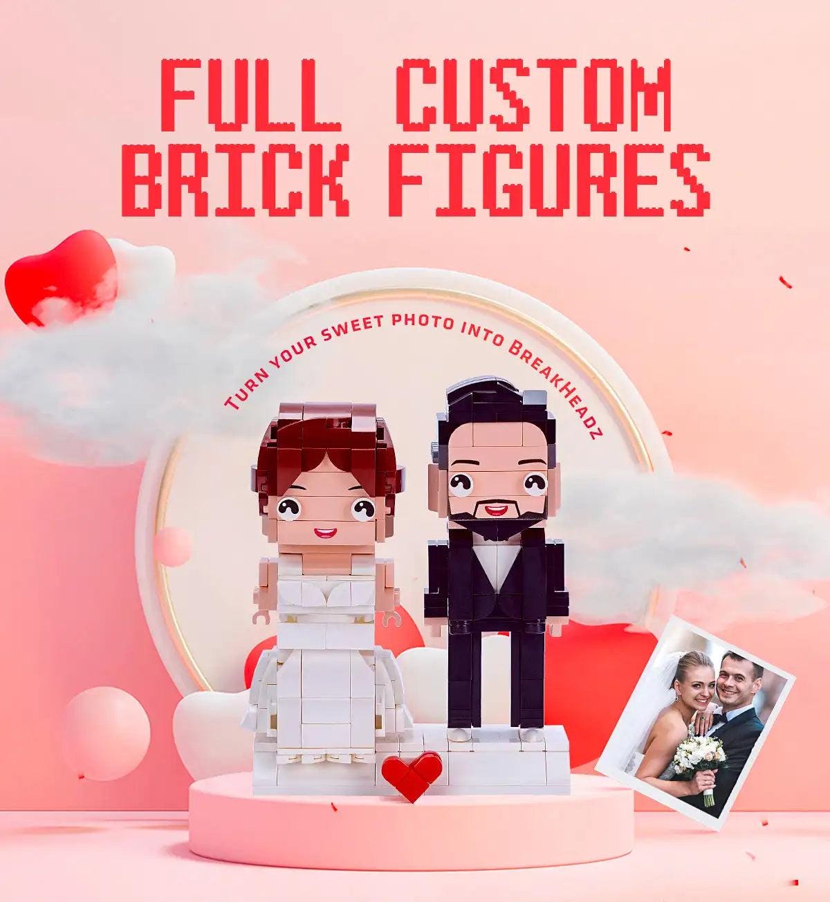 Brickheadz Photo Custom Design* MOC Self-portrayal Set Brick Figure ...