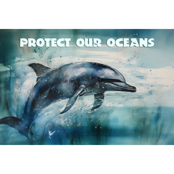 Save Our Oceans Poster - Etsy