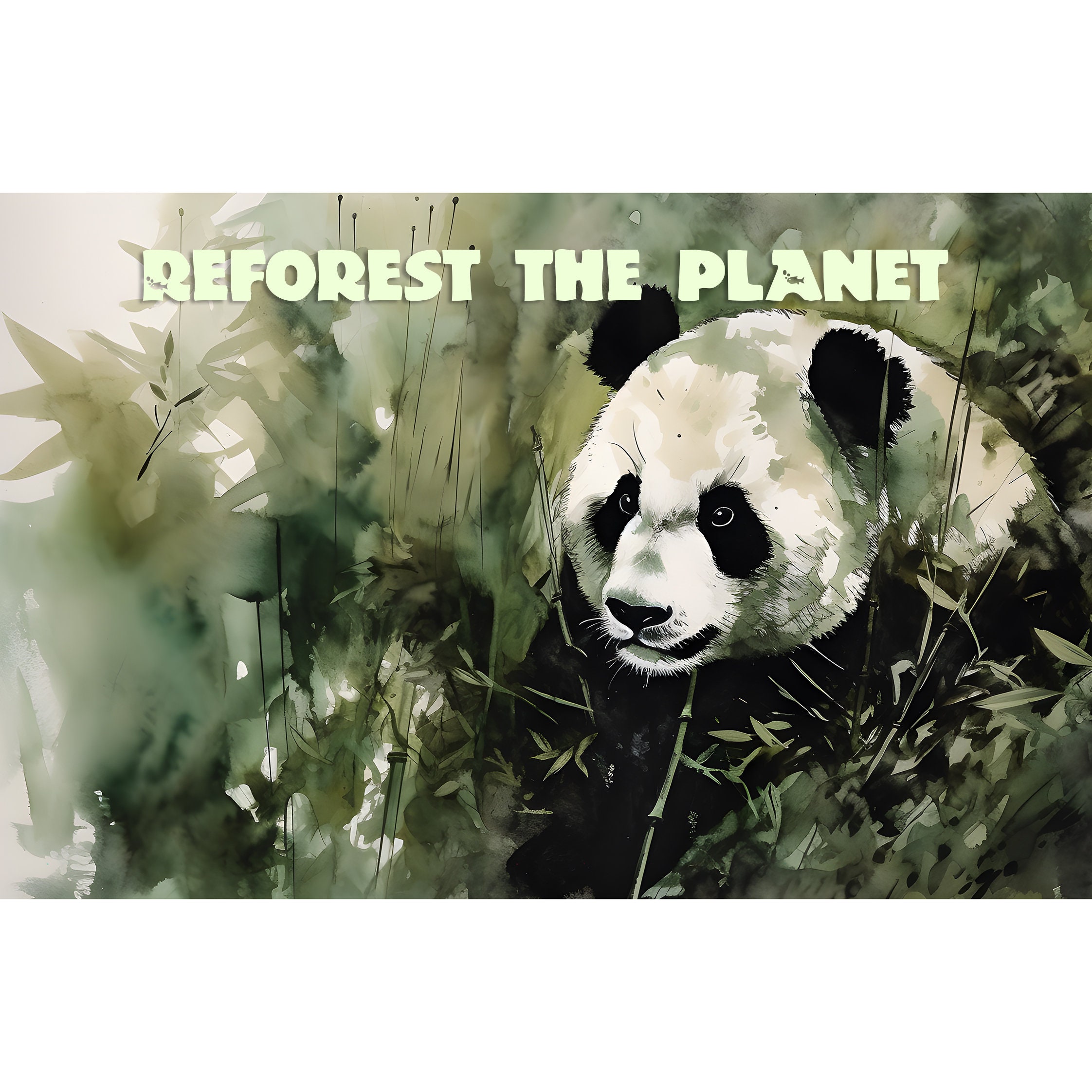 Set of 10 Beautiful Conservation Posters Digital Save the Rainforest ...