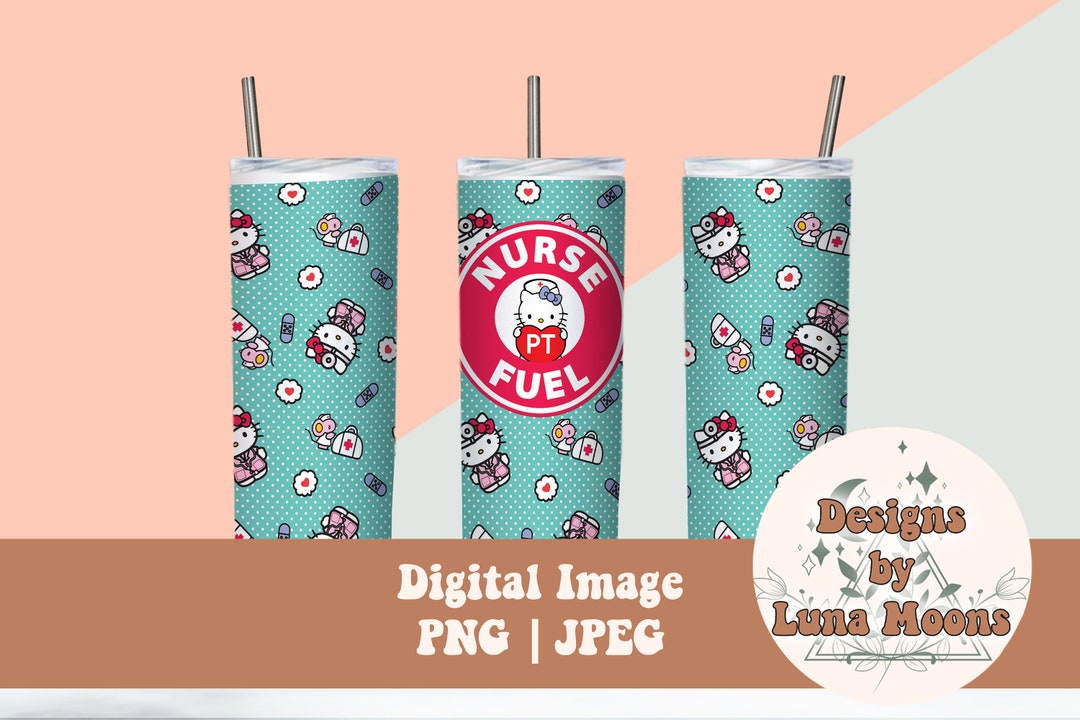 Nurse Fuel Cat PT 20 Oz Digital Download - Etsy